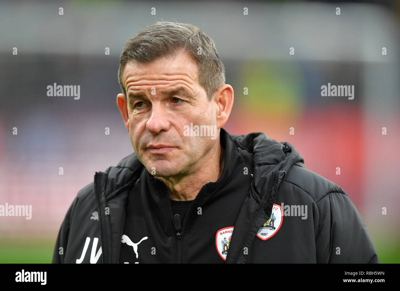 Barnsley goalkeeping coach John Vaughan Stock Photo - Alamy