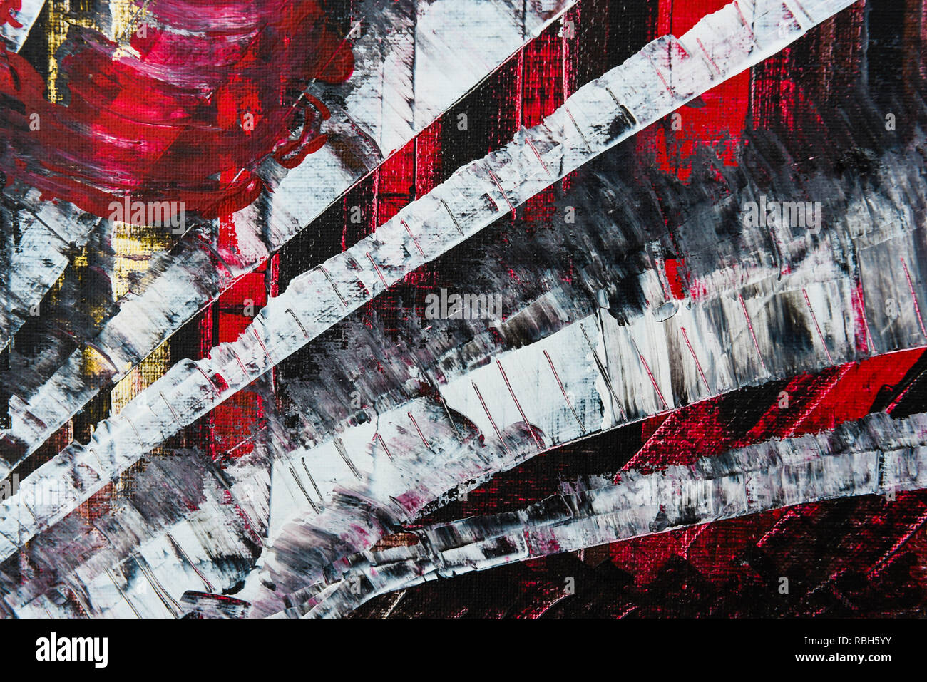 azulejos portugal and abstract painting Stock Photo - Alamy