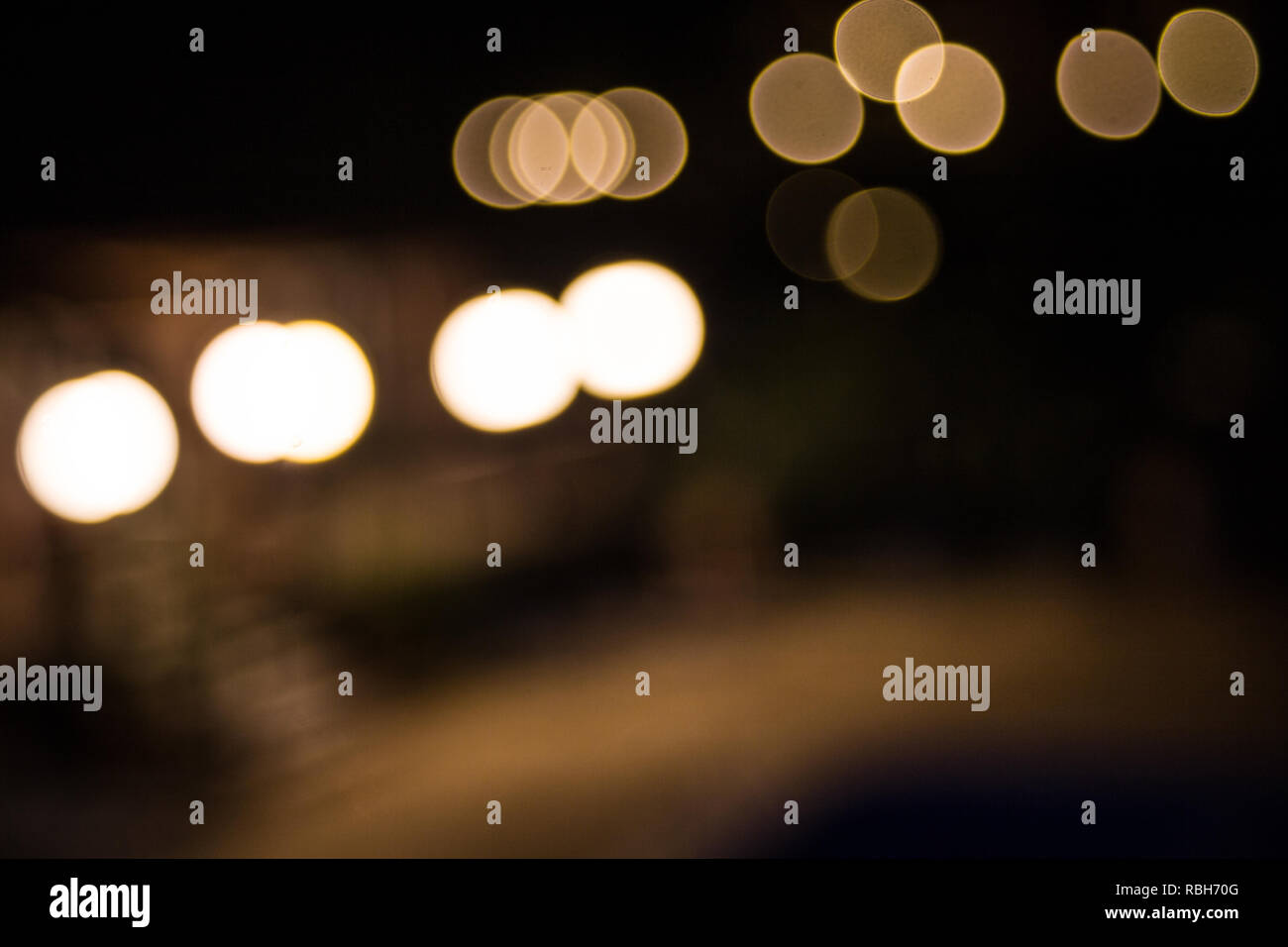 Out of Focus Effect on Photography. Bokeh Blurred Image of Circle of ...