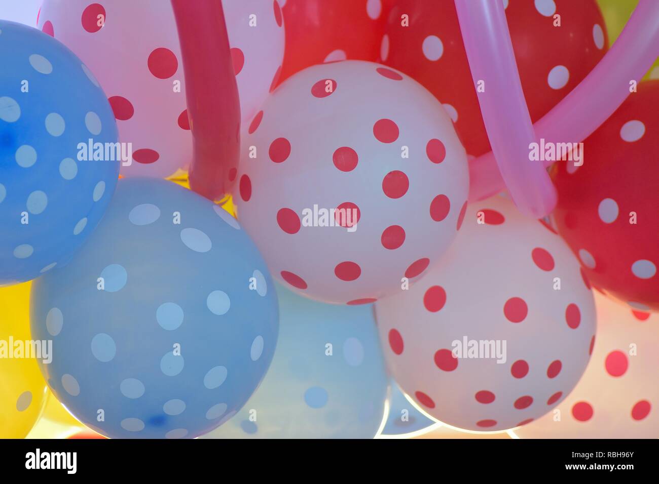 Macro background texture of colorful rubber balloons Stock Photo - Alamy