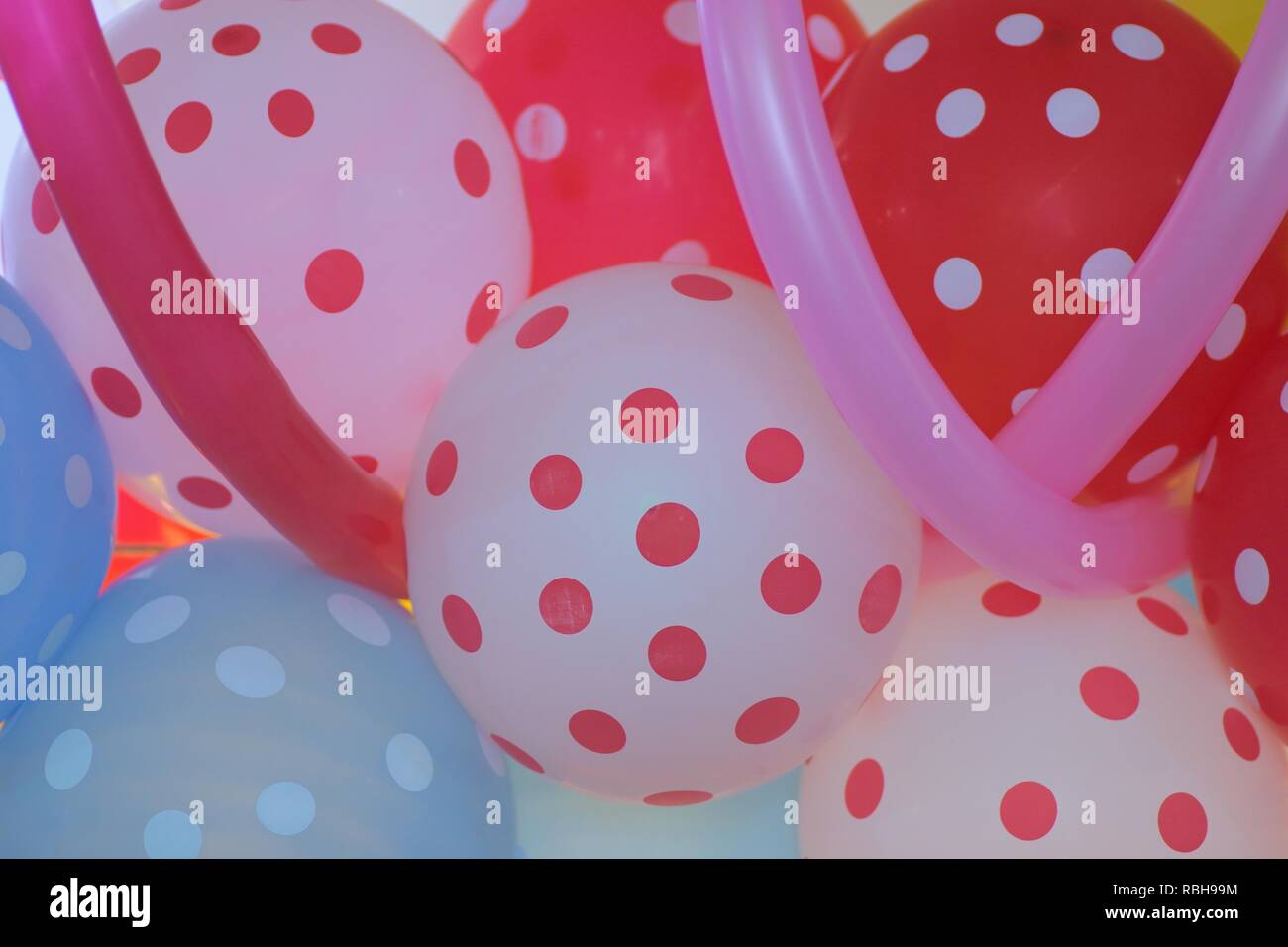 Macro background texture of colorful rubber balloons Stock Photo - Alamy