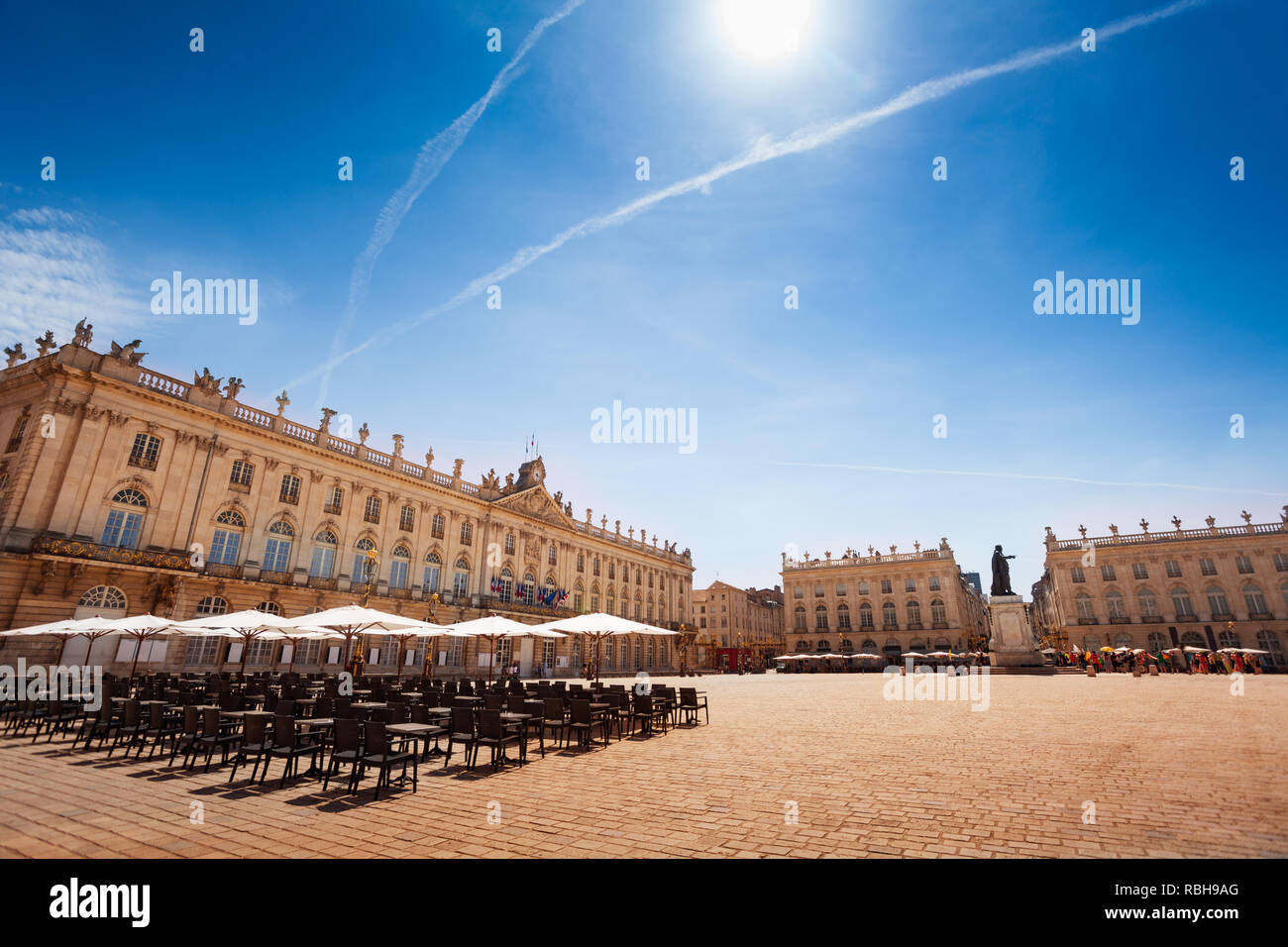 Place Stanislas and street cafe, Nancy France Stock Photo - Alamy