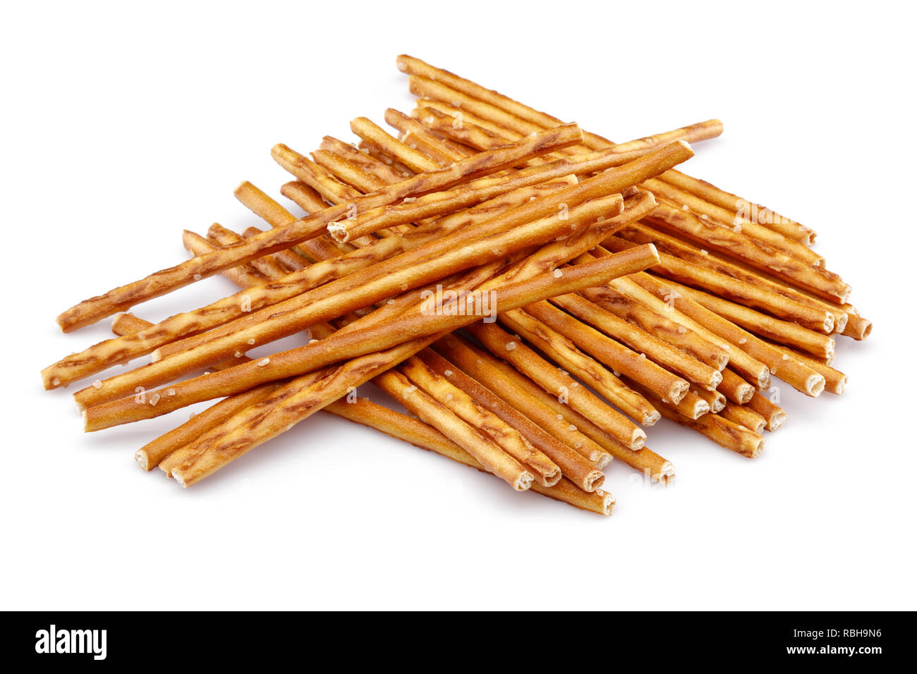 Stick cracker, pretzel, isolated on white background Stock Photo - Alamy