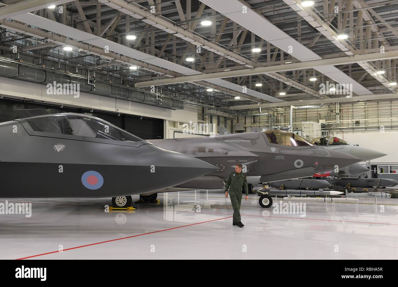 Team Tempest Programme Director Jez Holmes inspects a protoype of a ...