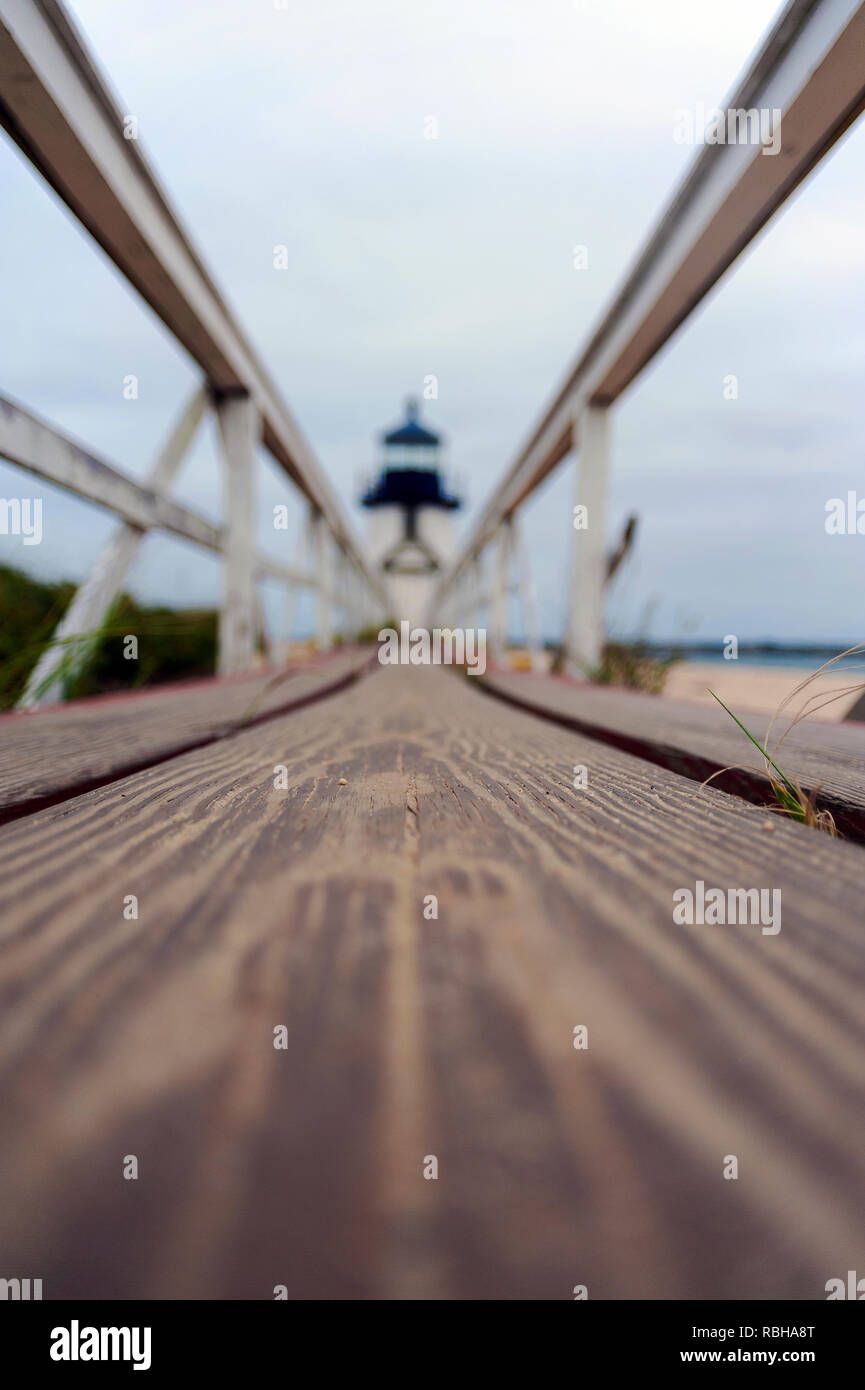 Brant Point Lighthouse, famous tourist attraction and Landmark of ...