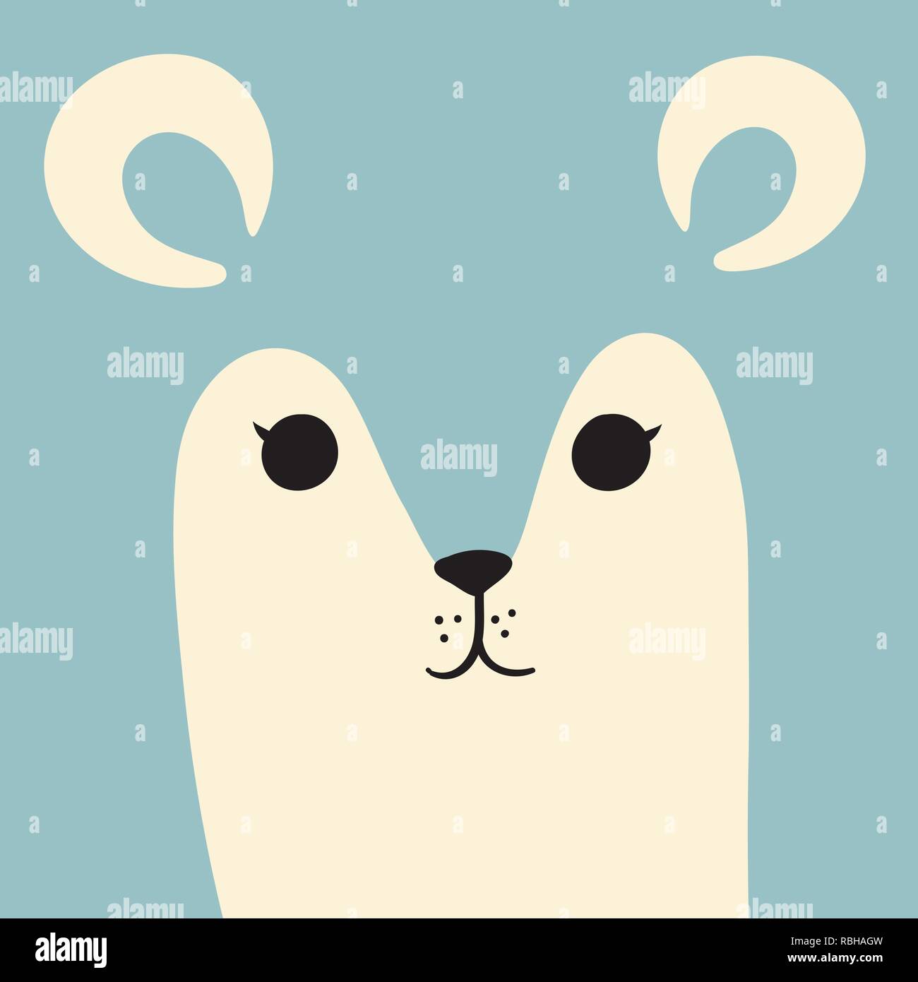 Cute blue grey mouse cartoon animal portrait with smiling face wild ...