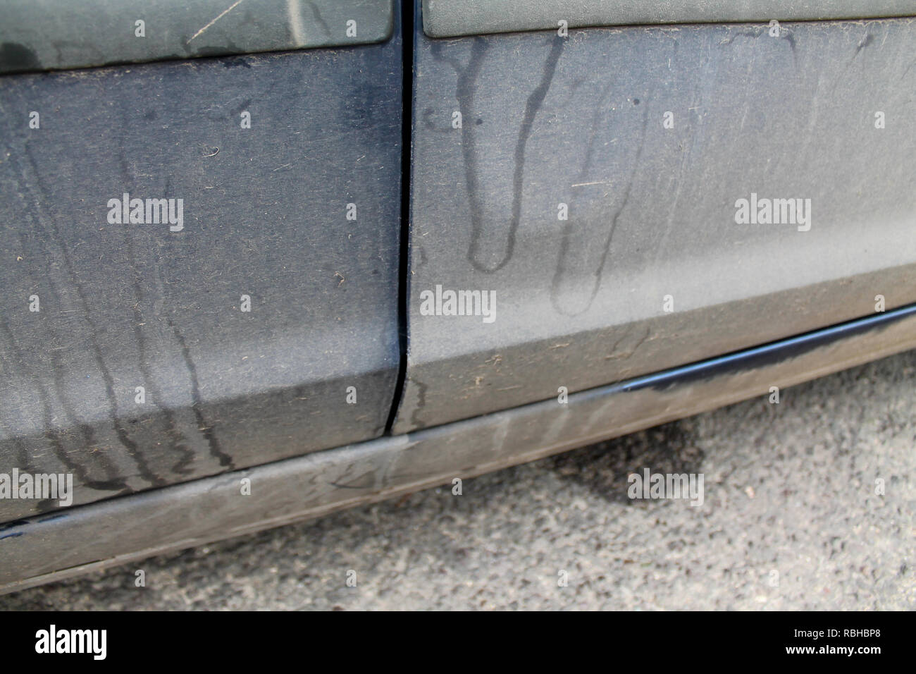 Car Crash; Body work and headlight damage after a vehicle / auto crash ...