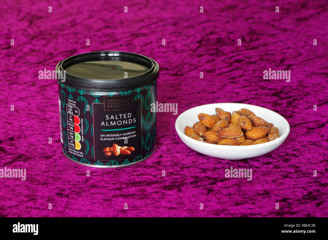Salted Almonds Nuts Stock Photo - Alamy