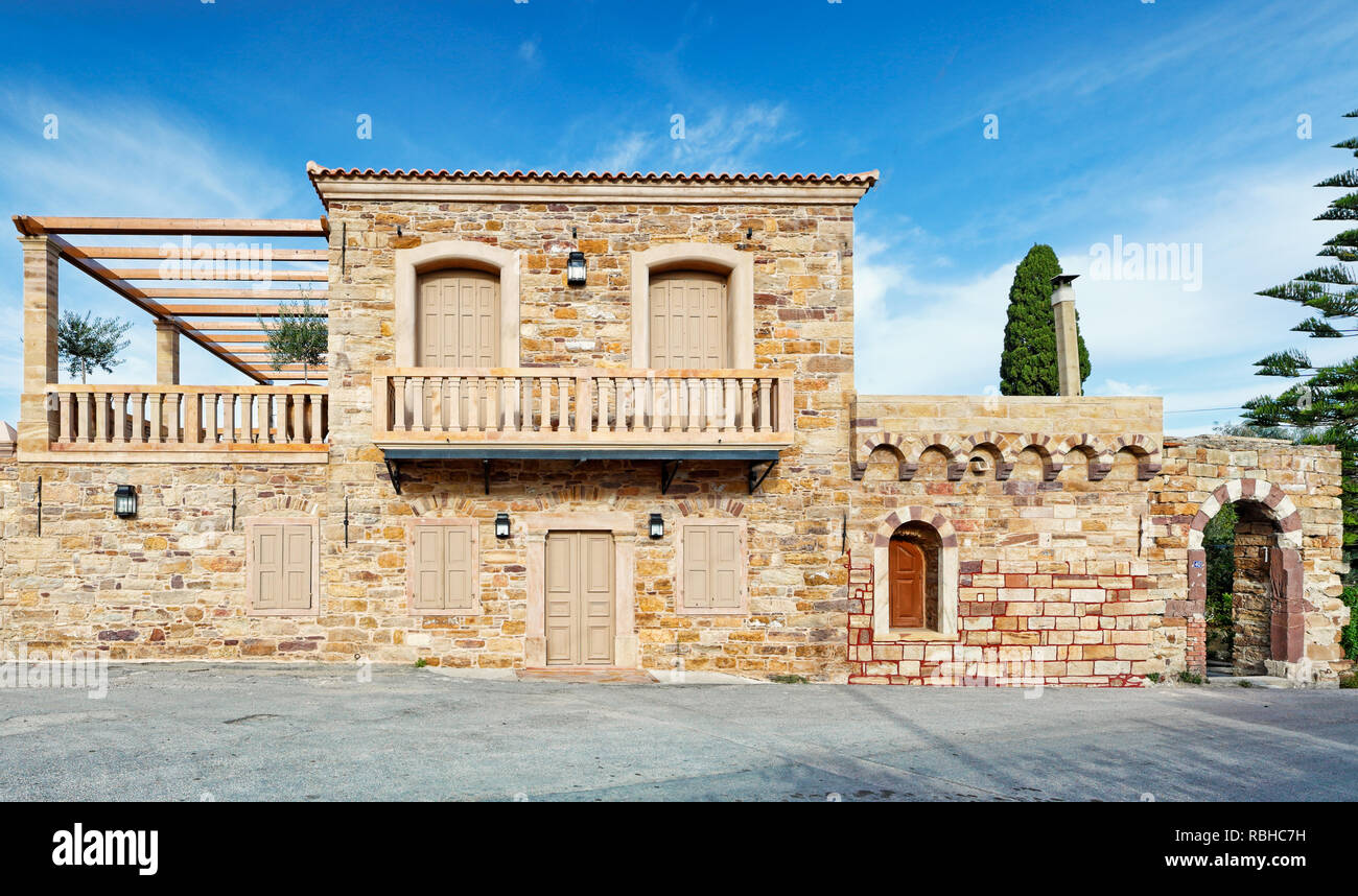 A mansion of Kampos in Chios island, Greece Stock Photo - Alamy