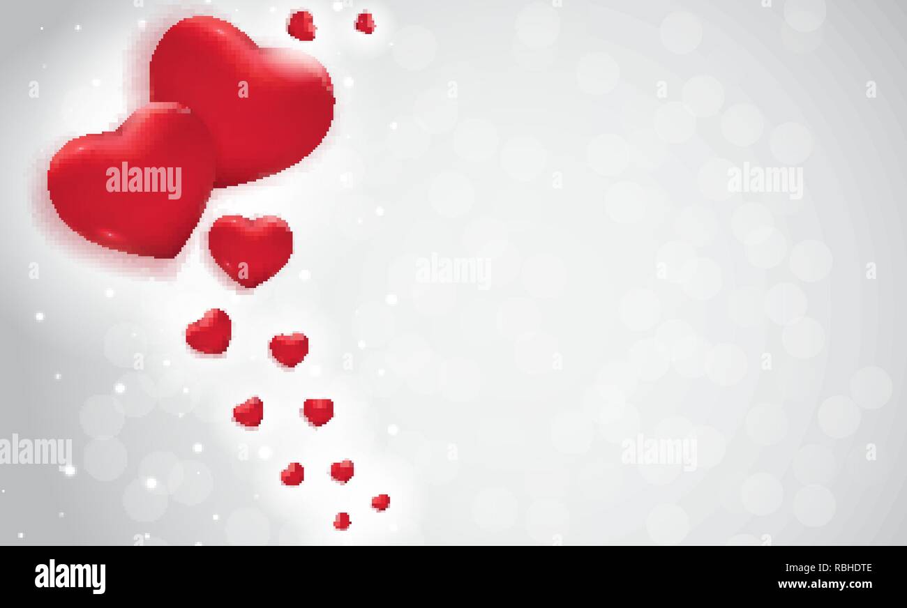 Valentine's Day Love and Feelings Background Design. Vector ...