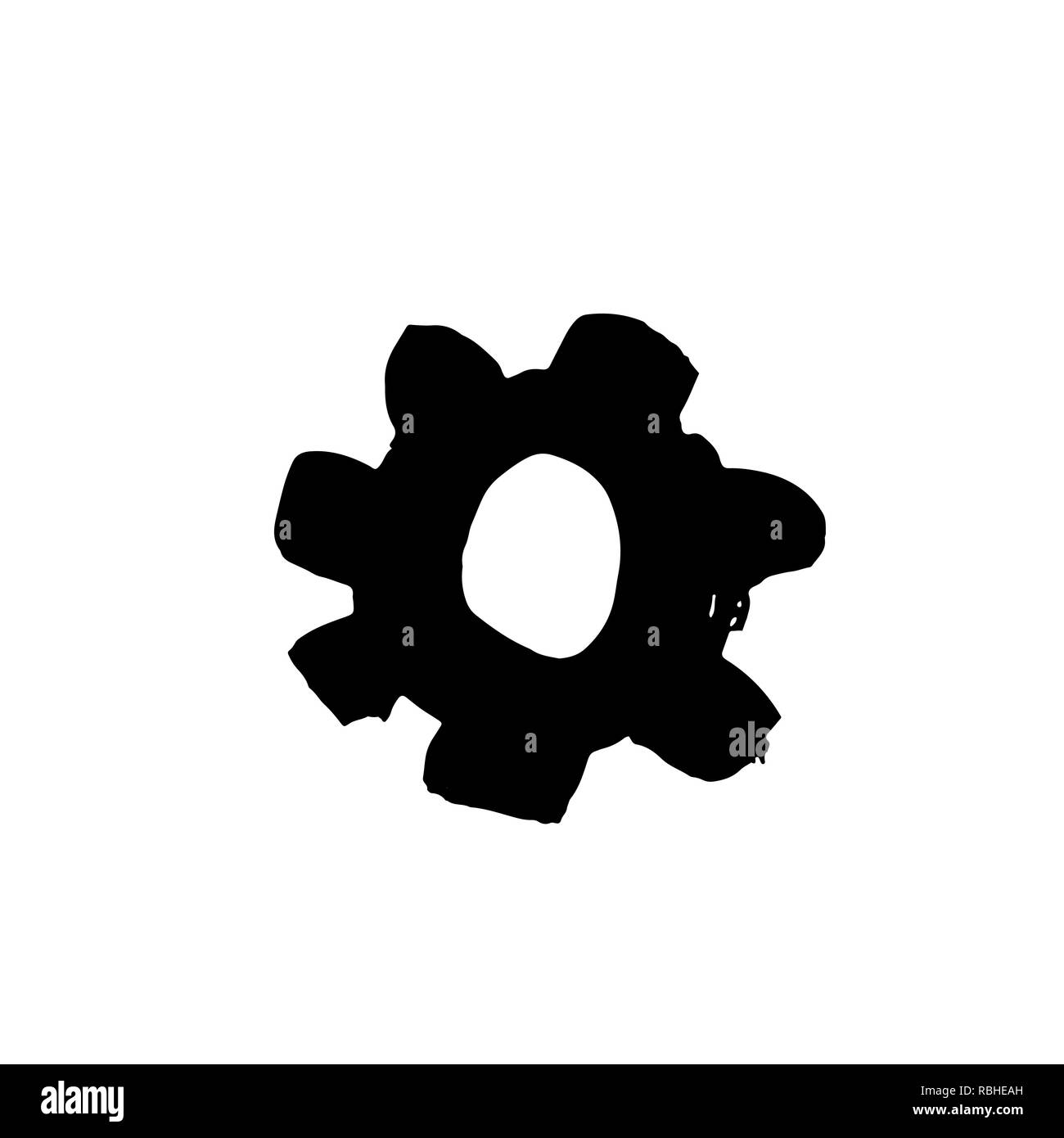 Gear icon vector flat Cut Out Stock Images & Pictures - Alamy