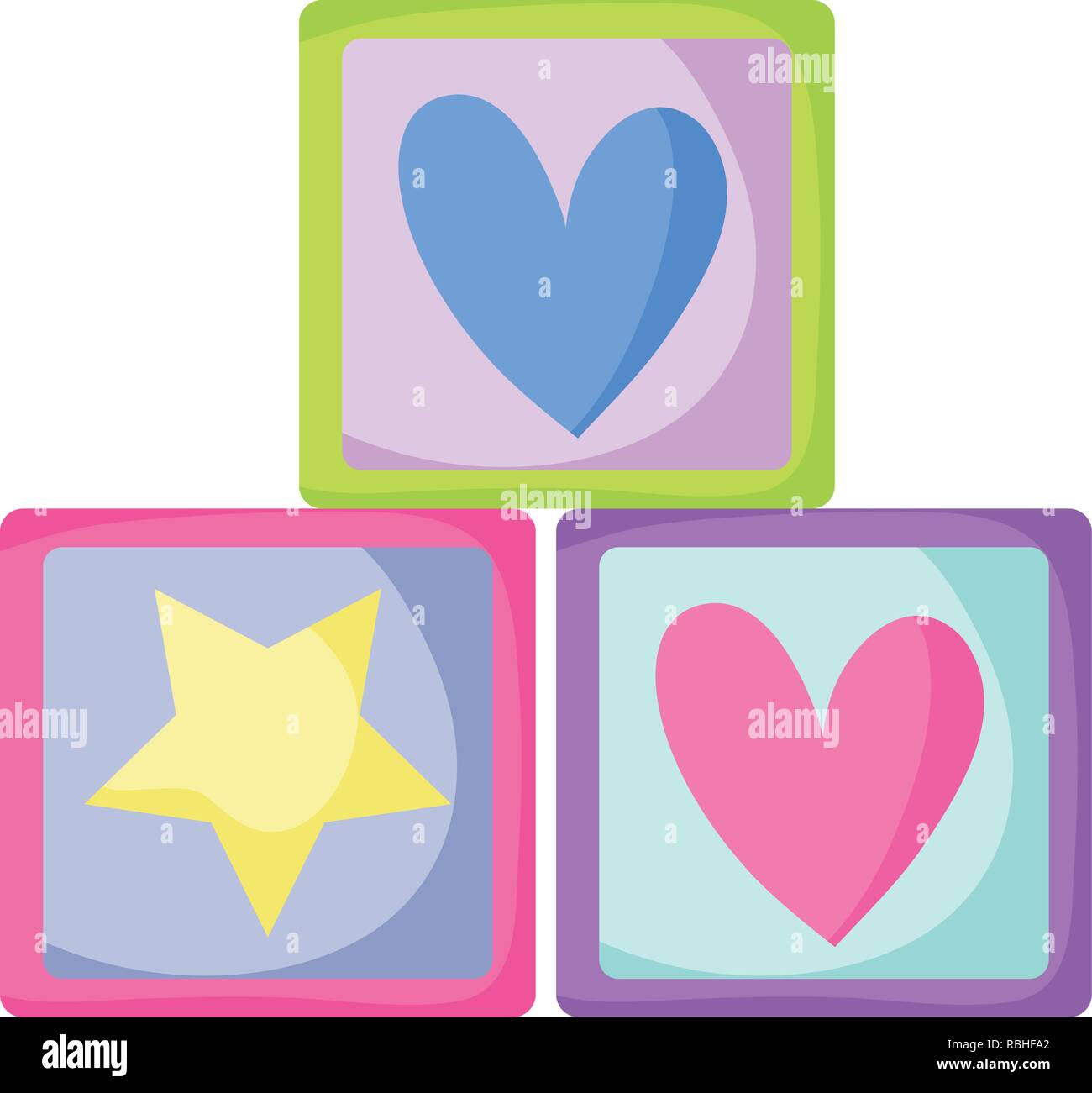 Toy cubes toys concept Stock Vector Images - Alamy