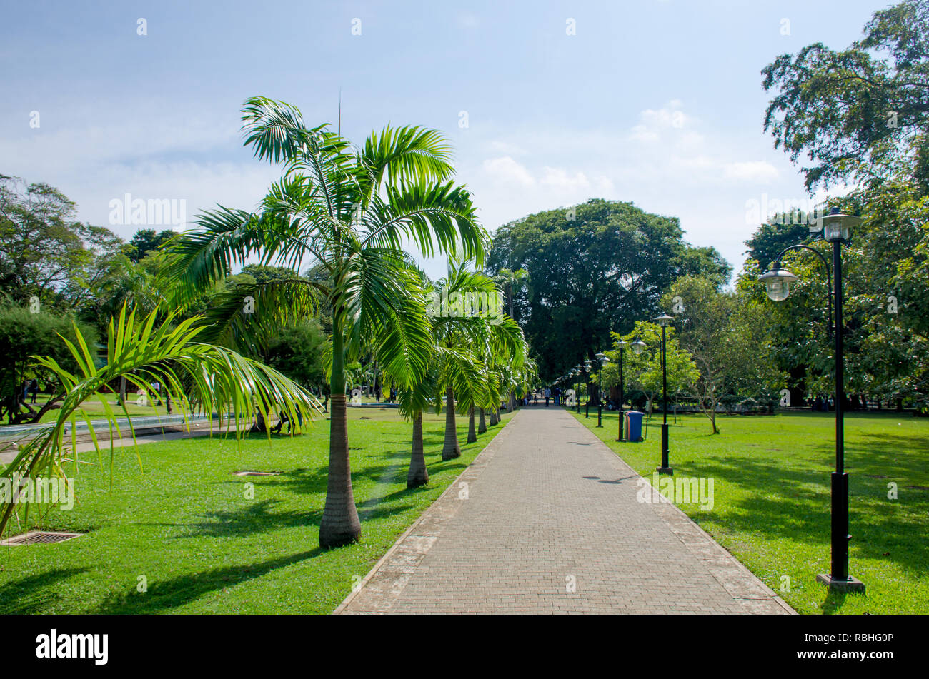 Viharamahadevi the park to the city of Colombo of Sri Lanka Stock Photo ...