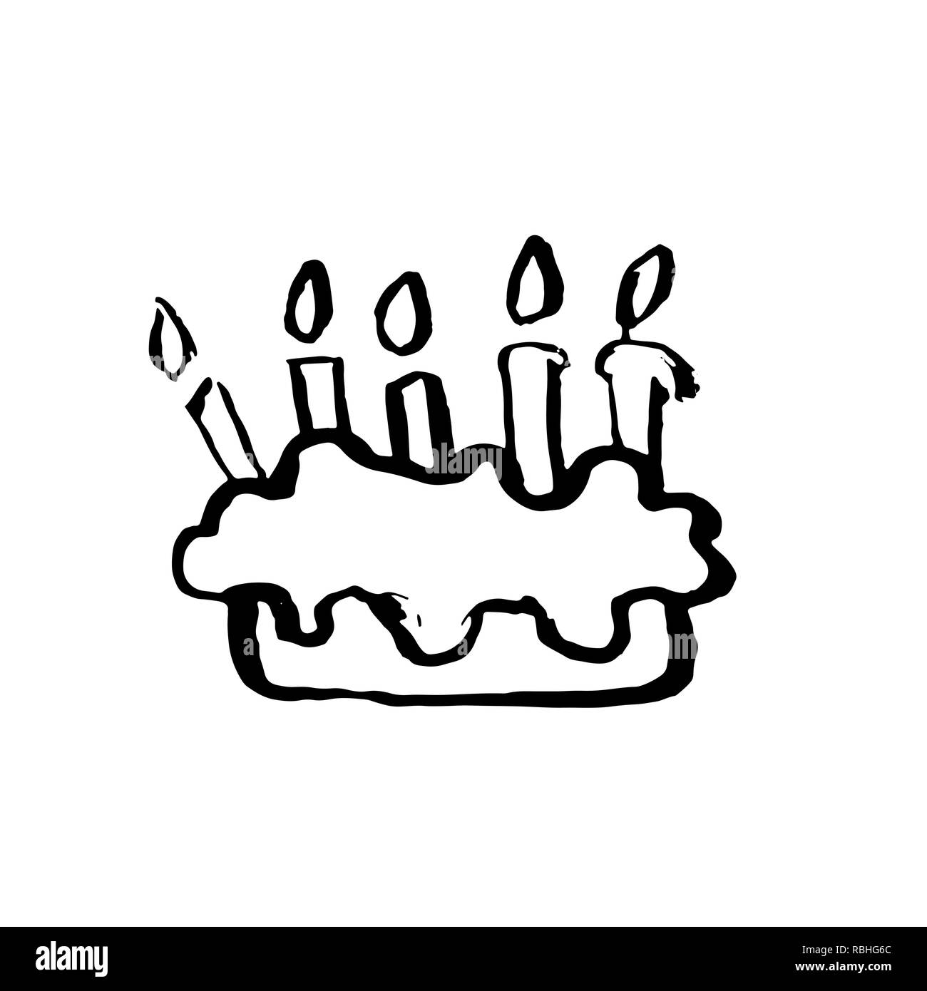 Grunge black happy birthday Stock Vector Images - Alamy
