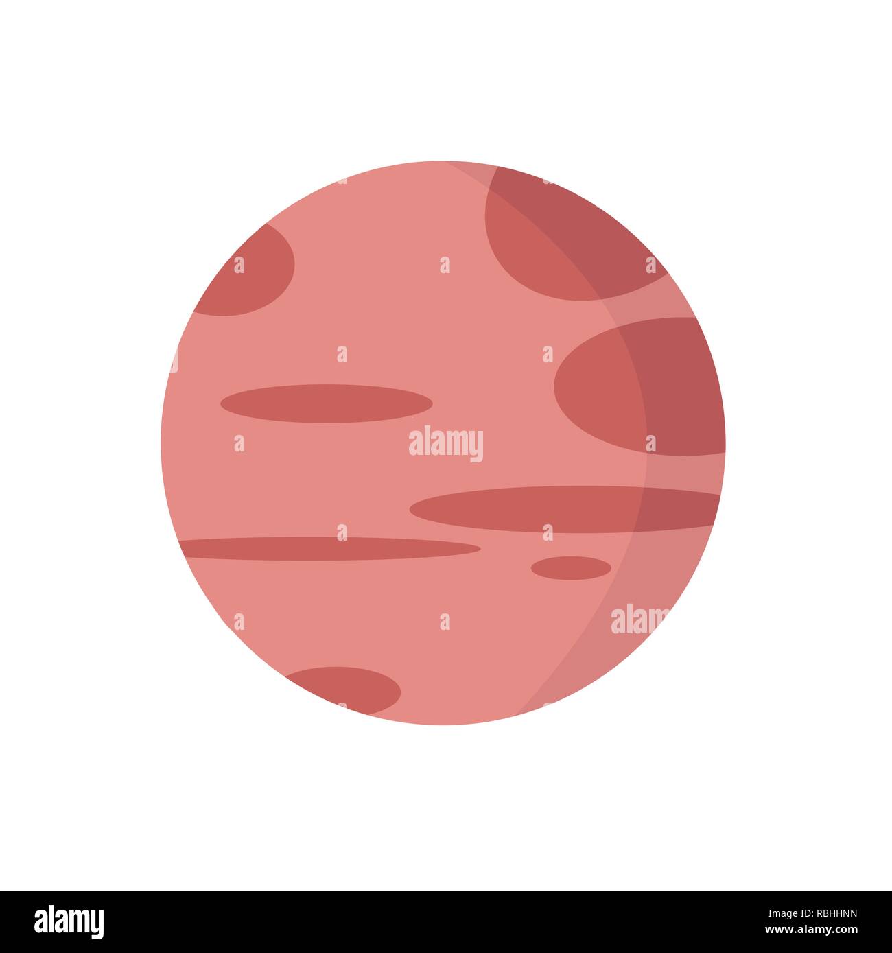 Planet icon on white background for graphic and web design, Modern ...