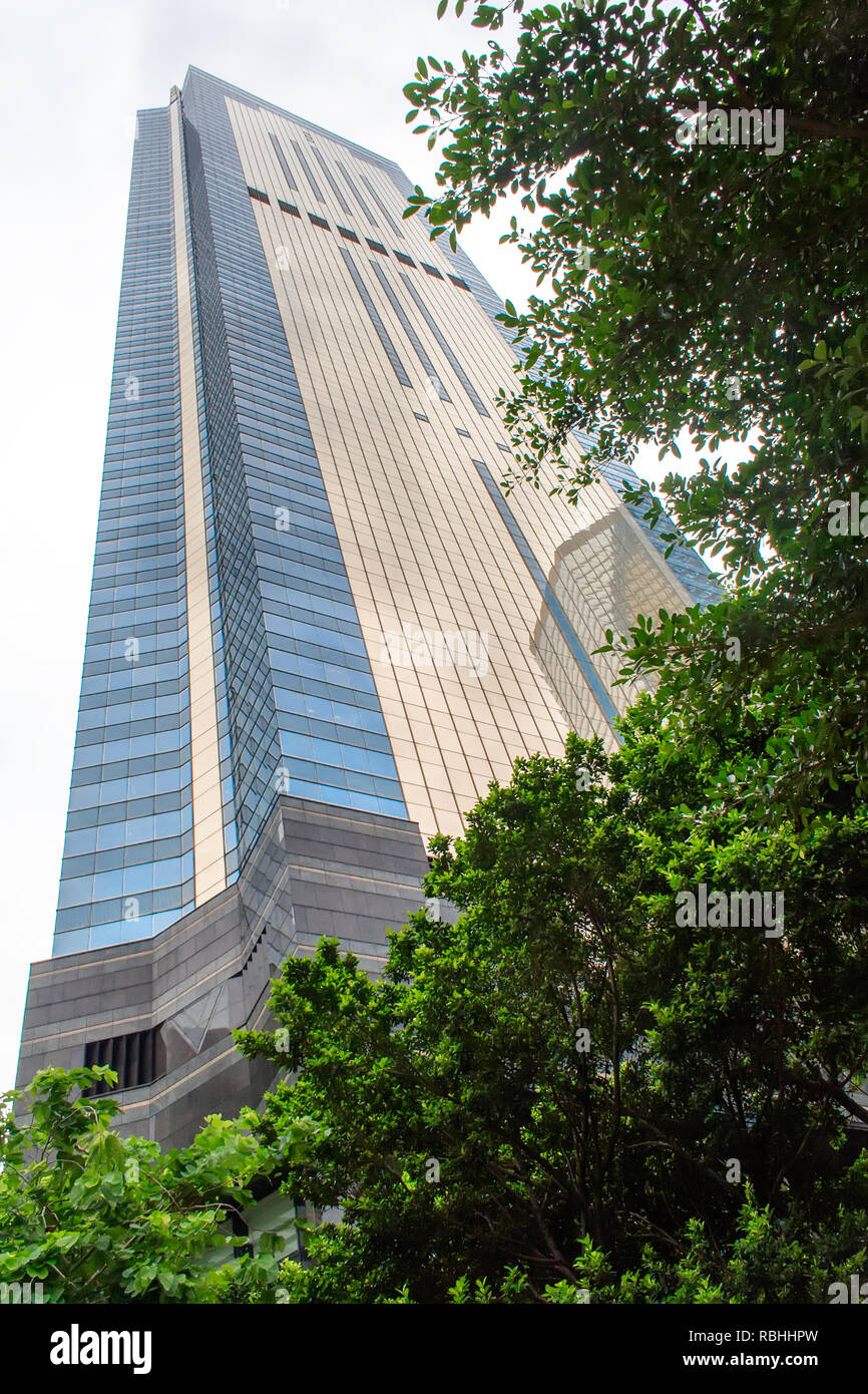 Modern office buildings in Hong Kong. China. Modern building Landscape ...