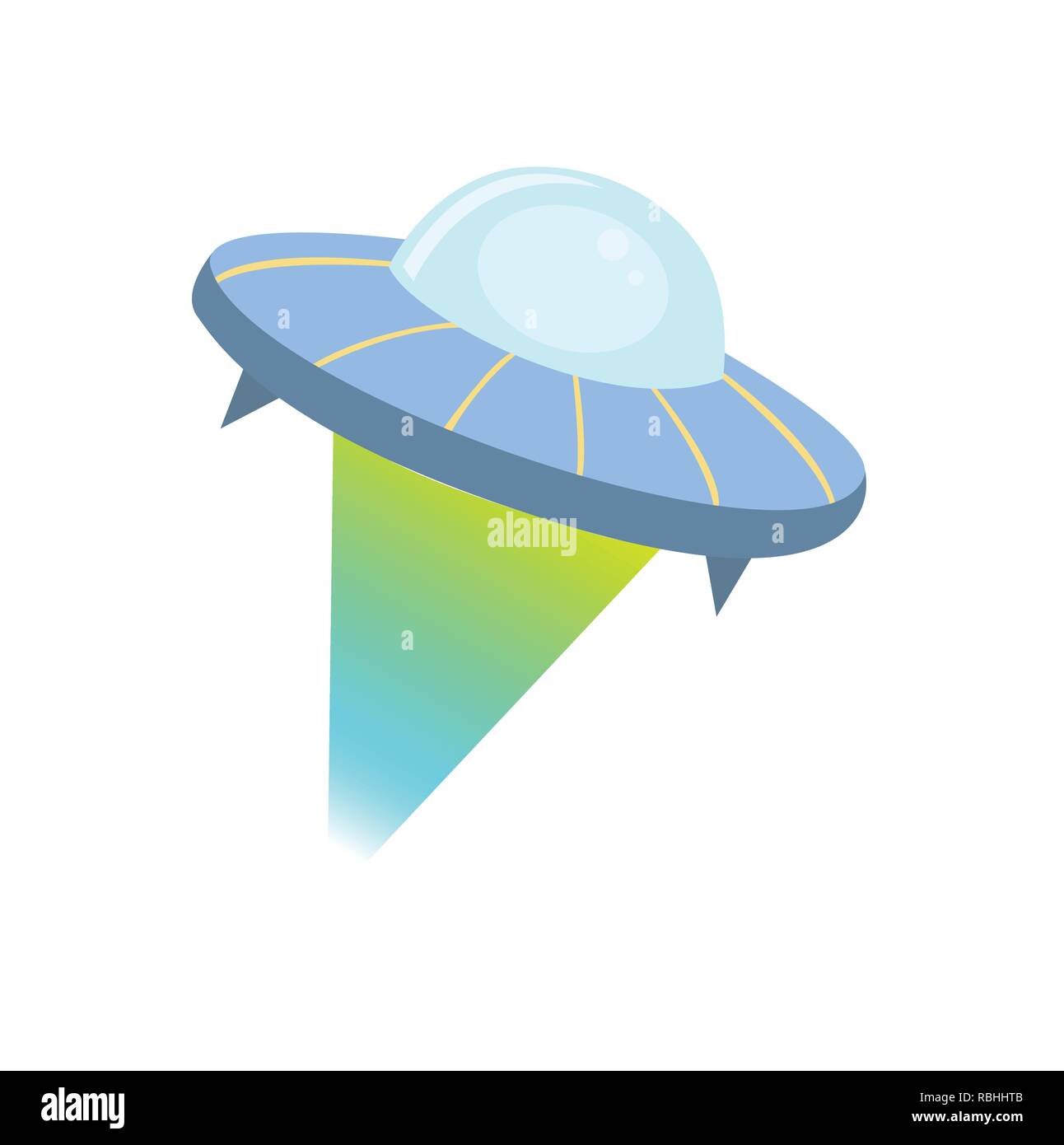 Space ship icon on white background for graphic and web design, Modern ...