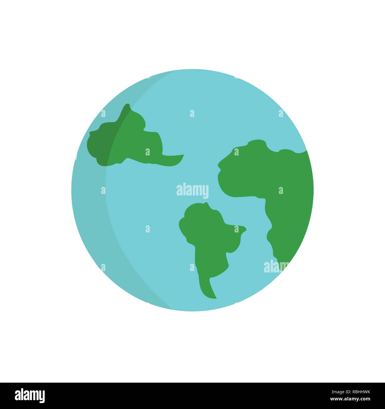 Planet icon on white background for graphic and web design, Modern ...
