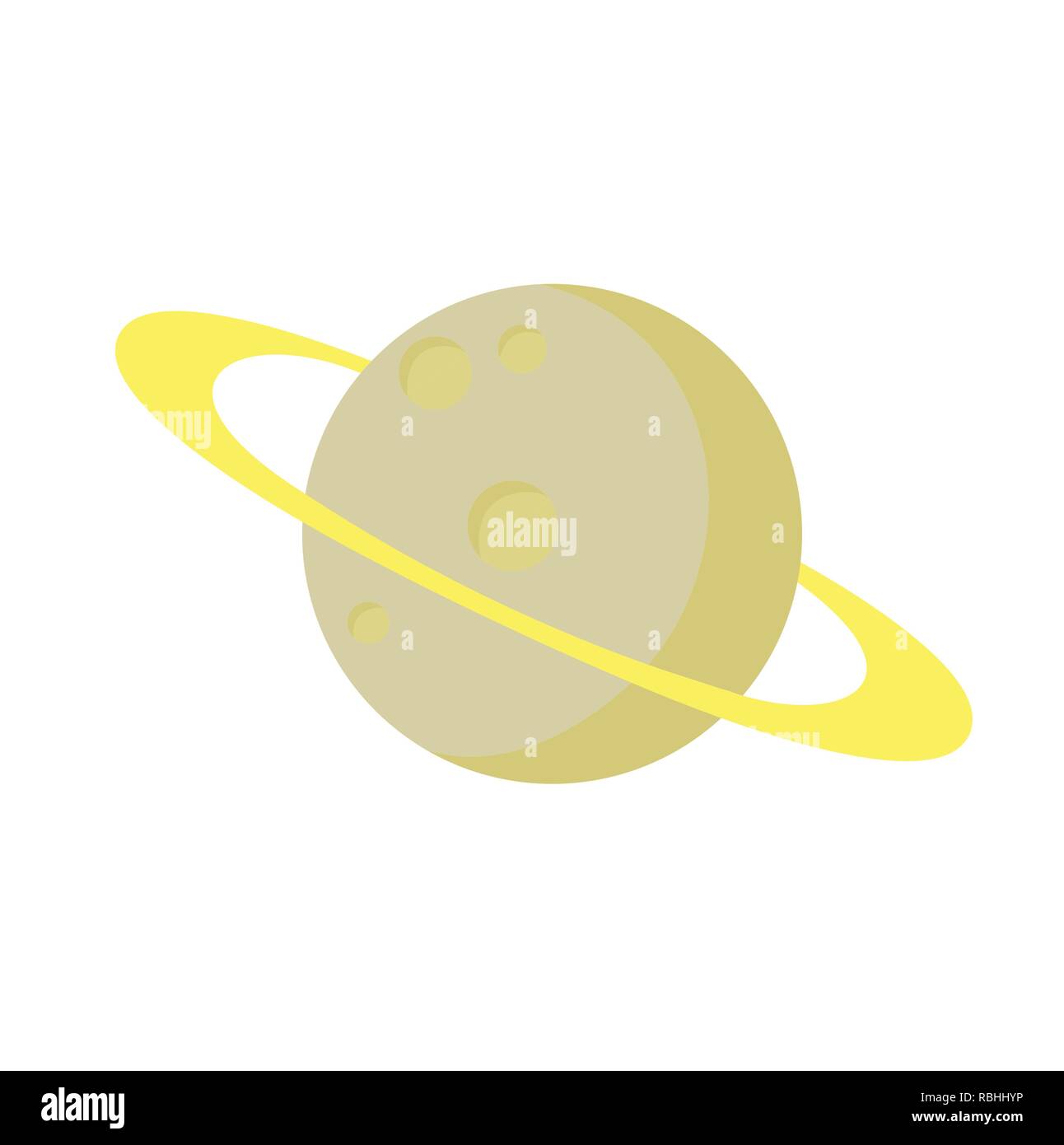 Planet icon on white background for graphic and web design, Modern ...