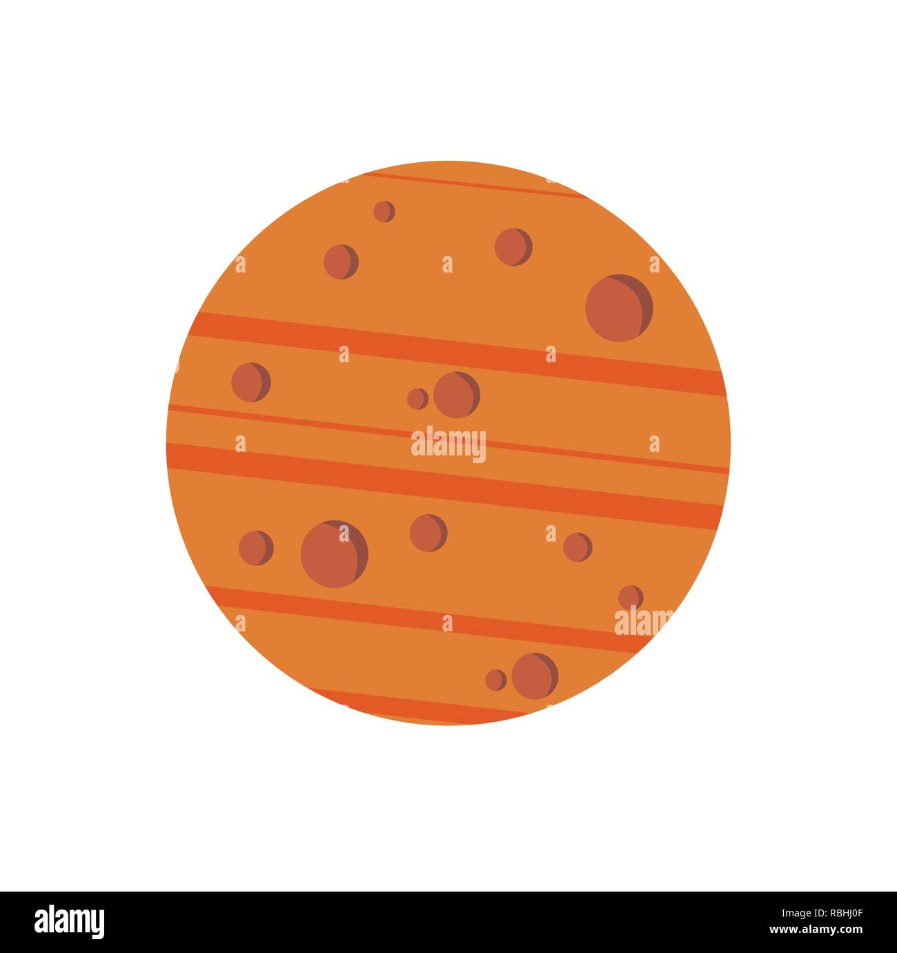 Planet icon on white background for graphic and web design, Modern ...