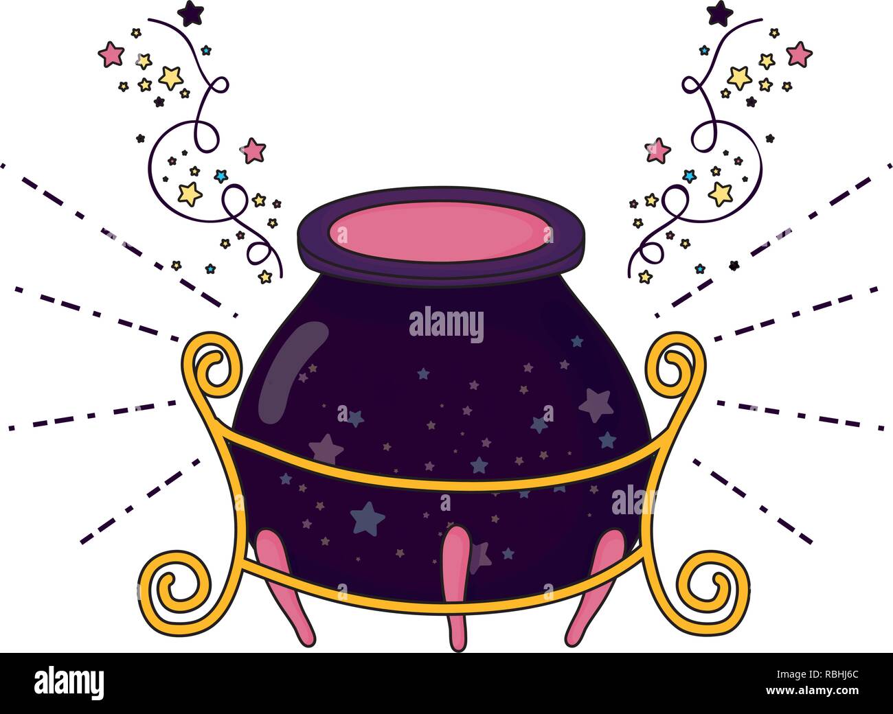 magic witch cauldron icon Stock Vector Image & Art - Alamy