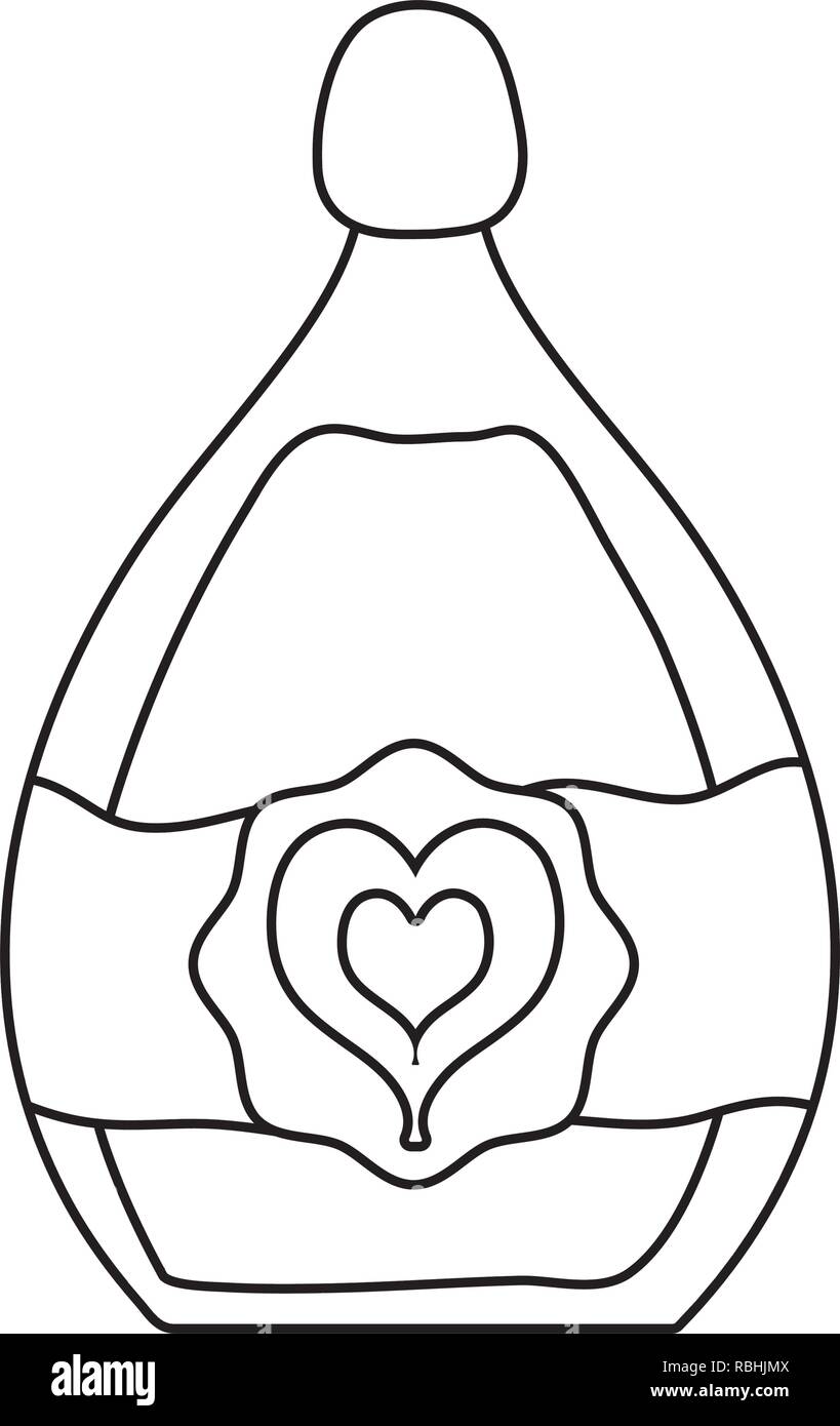 Bottle magic icon cartoon Black and White Stock Photos & Images - Alamy