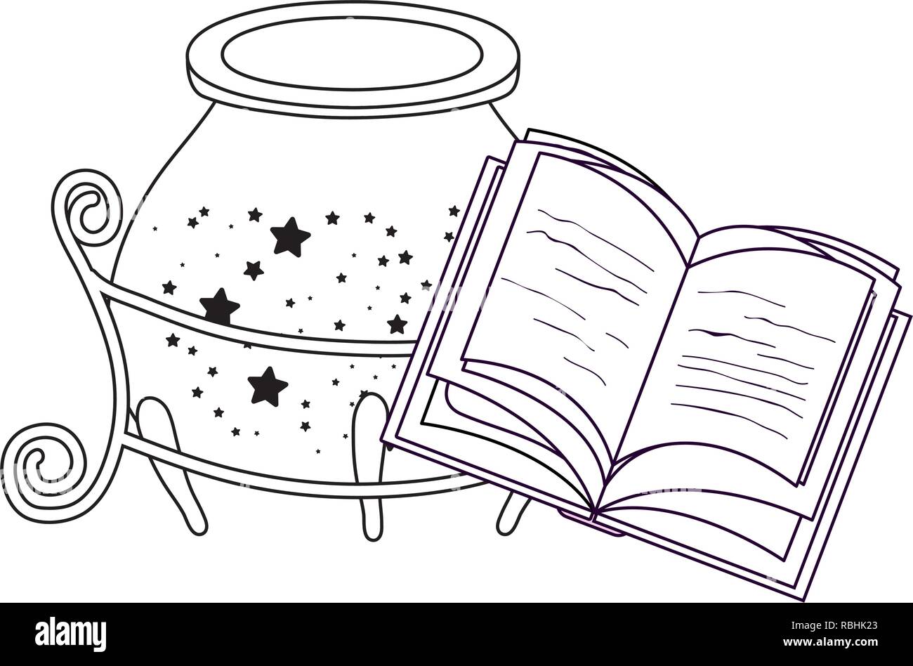 The cauldron book Stock Vector Images - Alamy