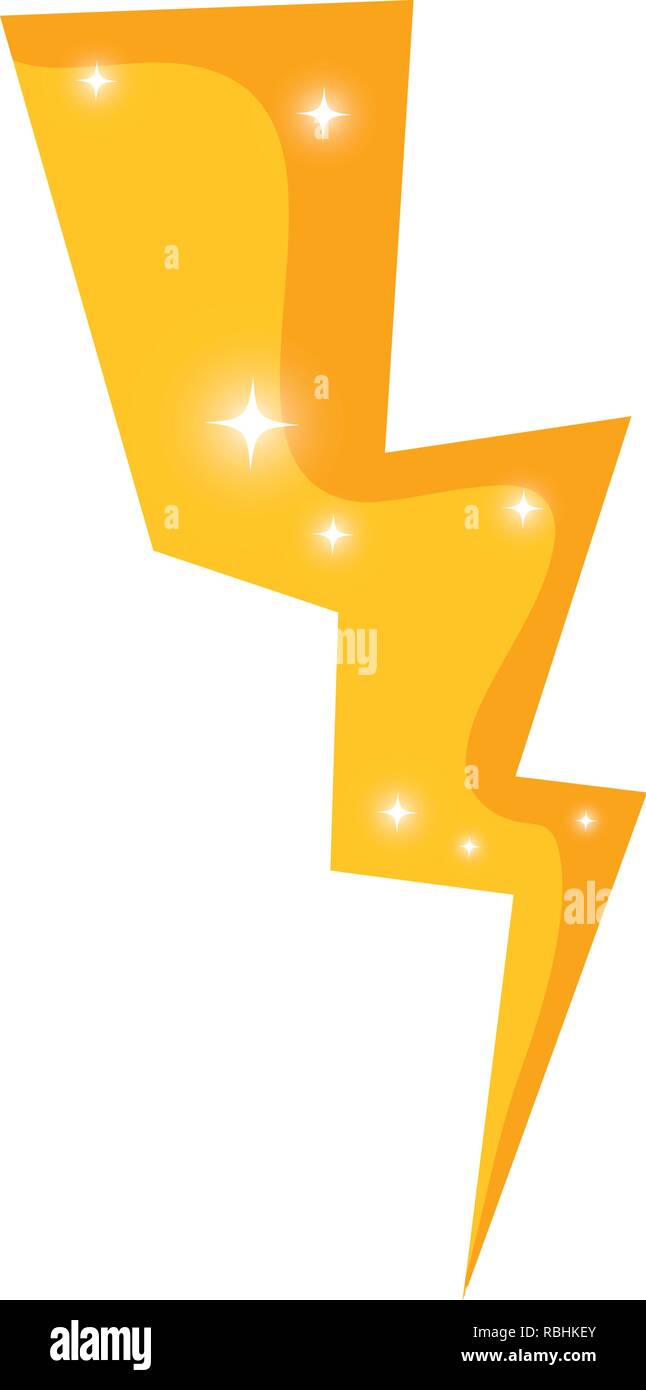 golden ray thunder icon Stock Vector Image & Art - Alamy