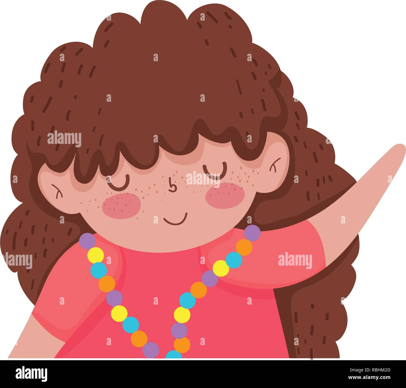 Little chubby girl character Stock Vector Image & Art - Alamy