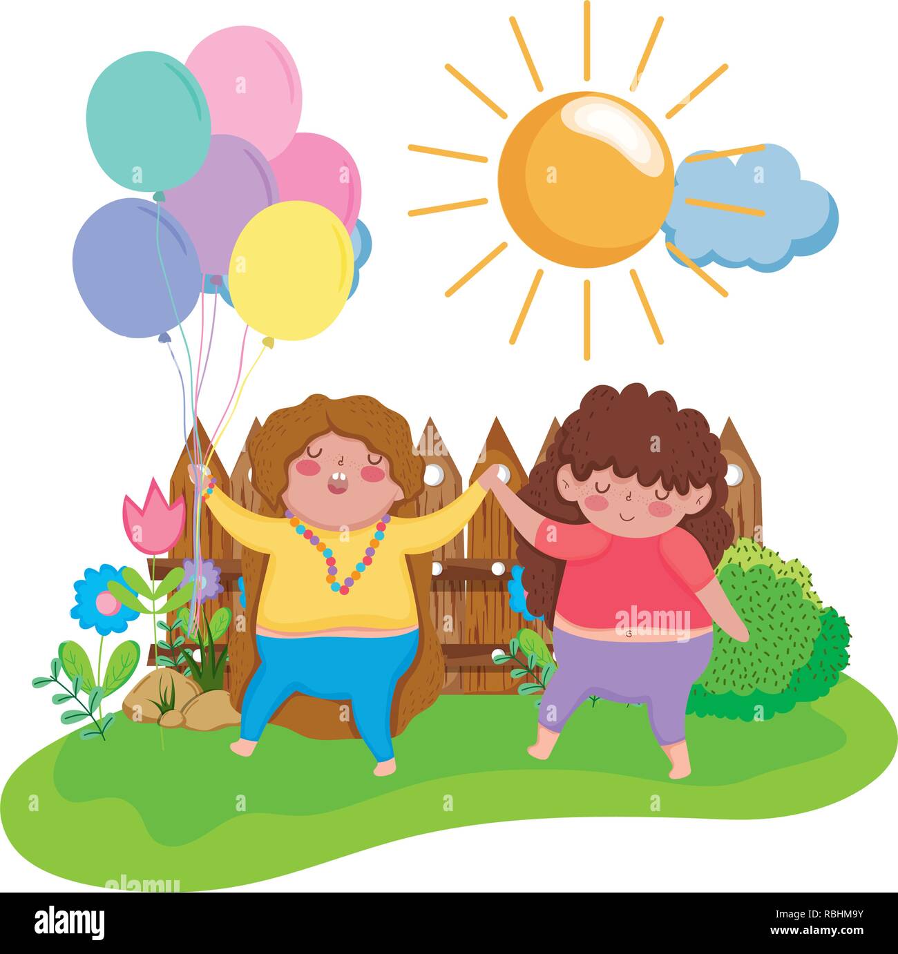 Helium cartoon characters balloons hi-res stock photography and images ...