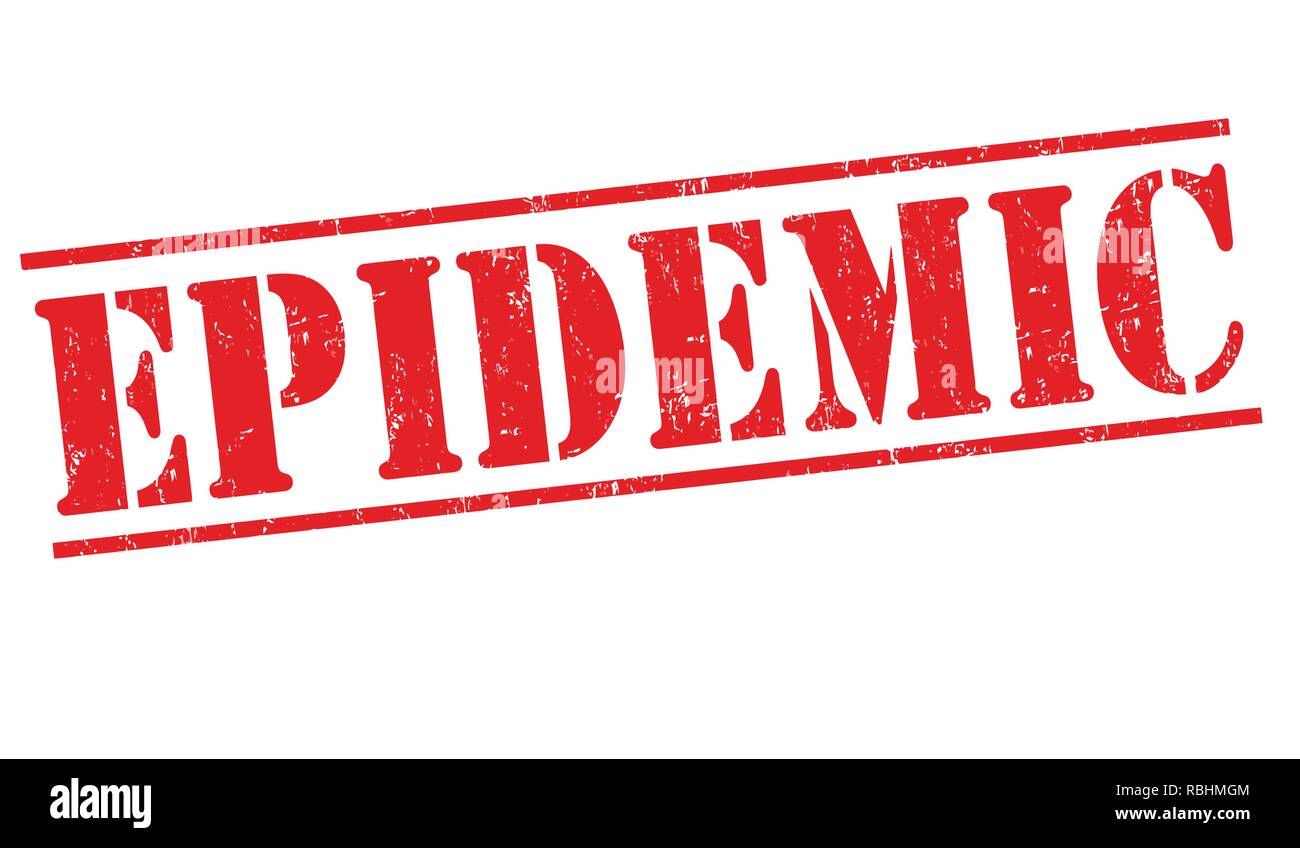 Epidemic sign or stamp on white background, vector illustration Stock ...