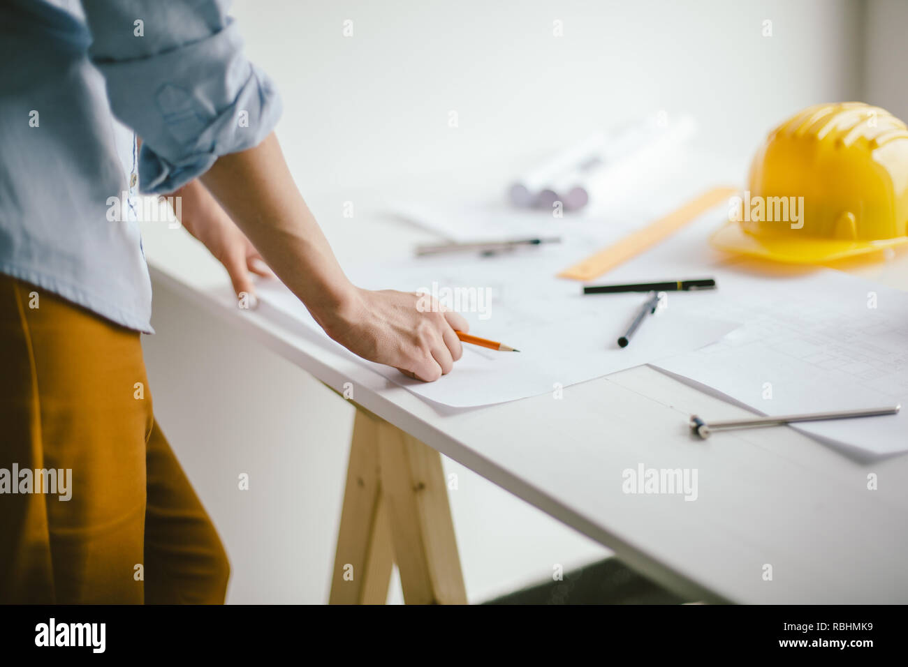 Plan of part of close house estate hi-res stock photography and images ...