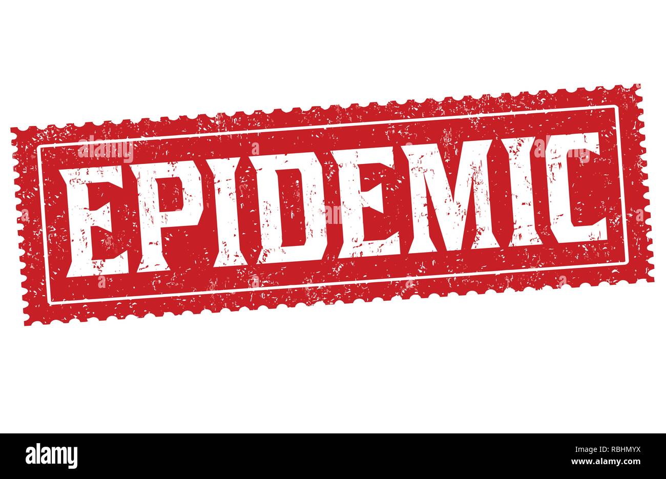 Epidemic sign or stamp on white background, vector illustration Stock ...