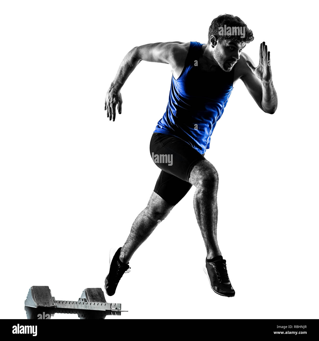 Sprinting Man Silhouette