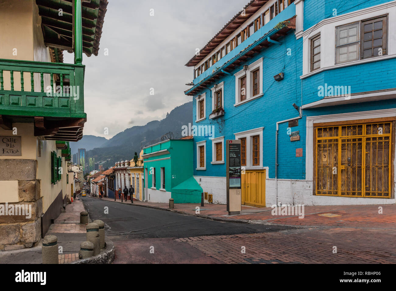 Bogota , Colombia - February 23, 2017 : colorful Streets in La ...