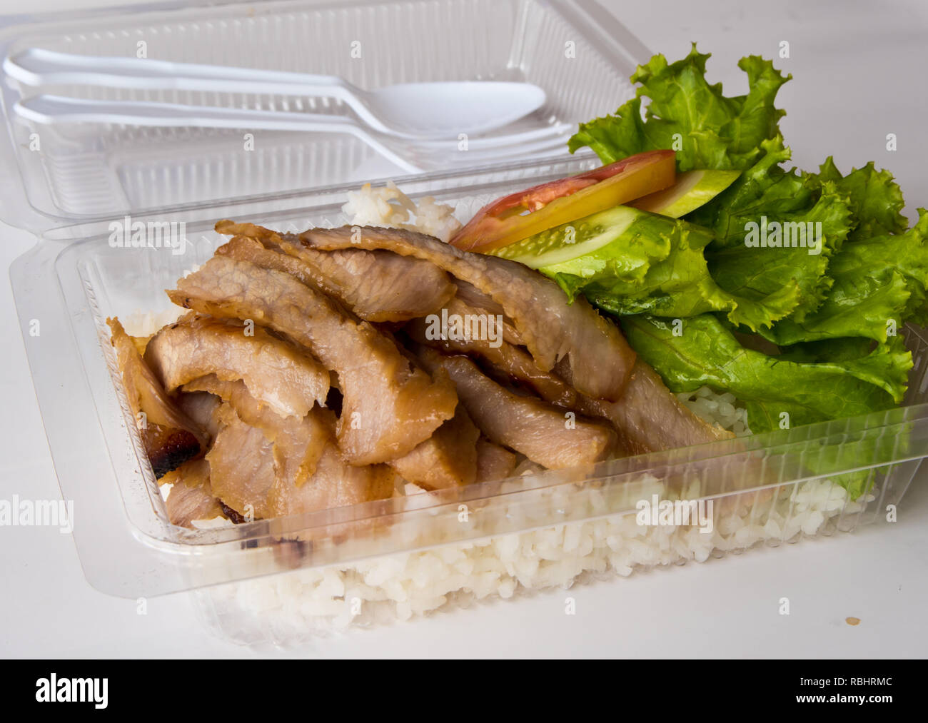 Lunch box with utensils hi-res stock photography and images - Alamy