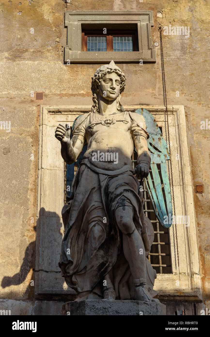 Italy rome archangel michael statue hi-res stock photography and images ...