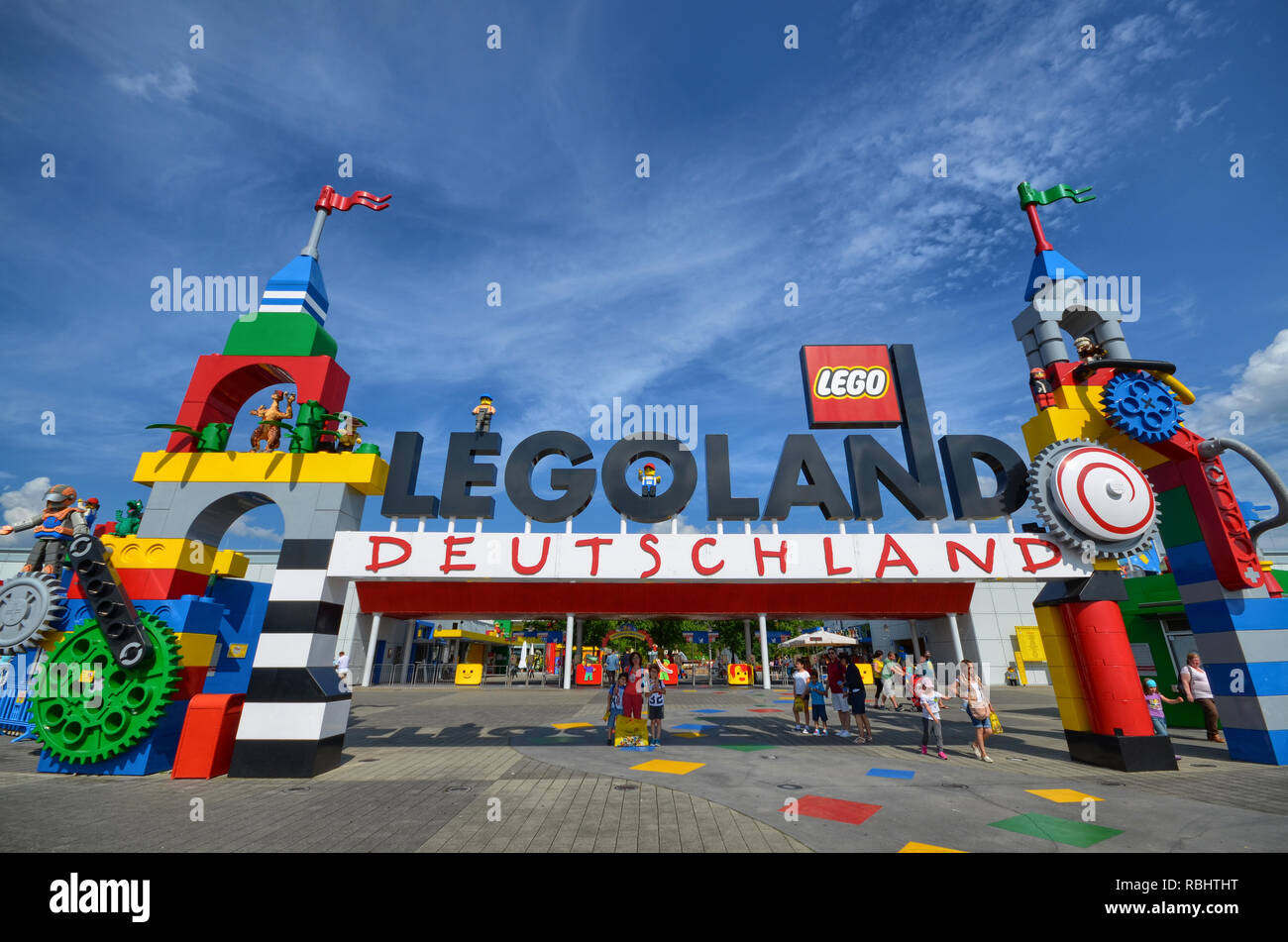 Germany, near Ichenhausen 25 June 2015 Lego park "Legoland". Settings ...