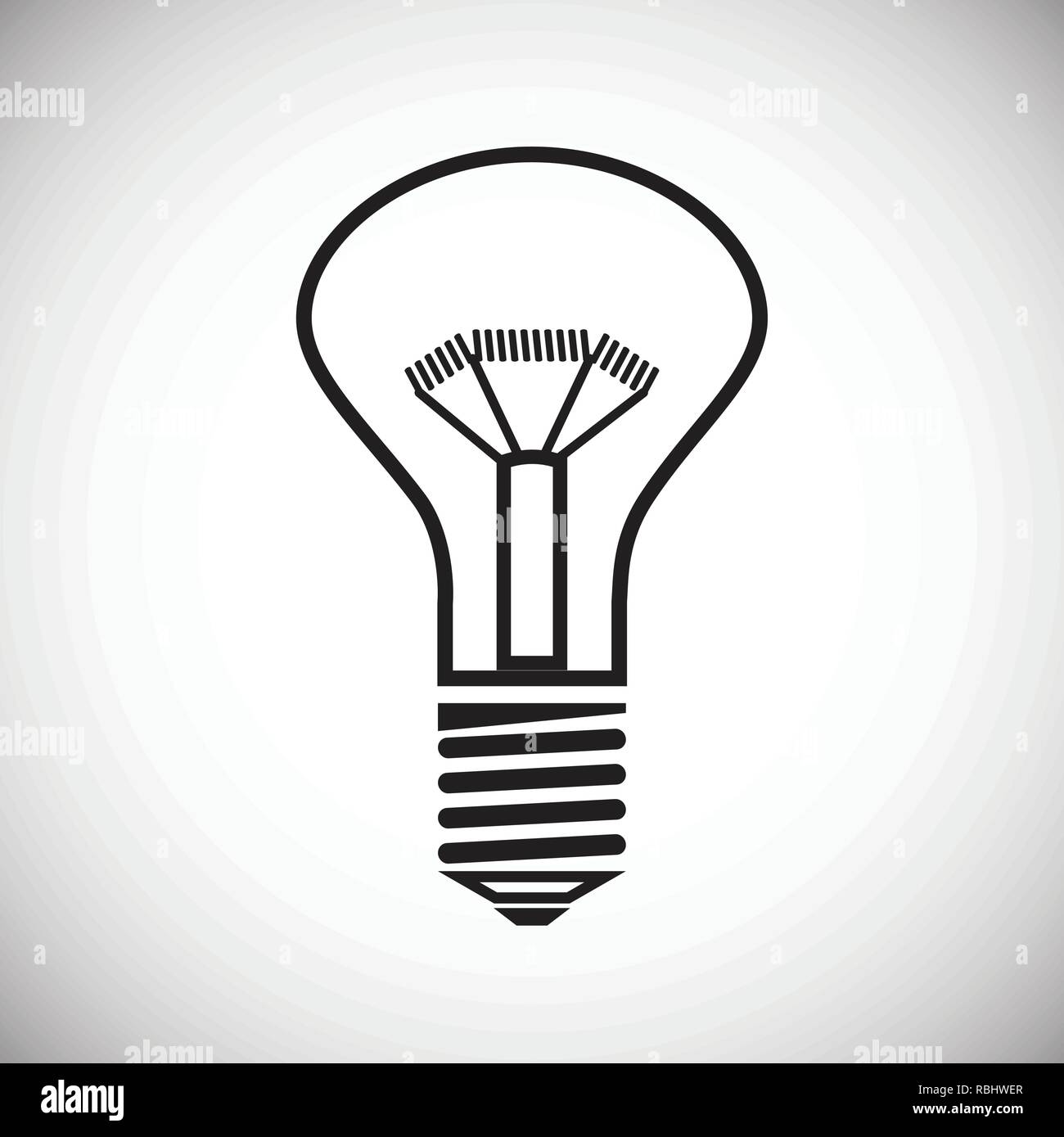 Lamp icon on white background for graphic and web design, Modern simple ...