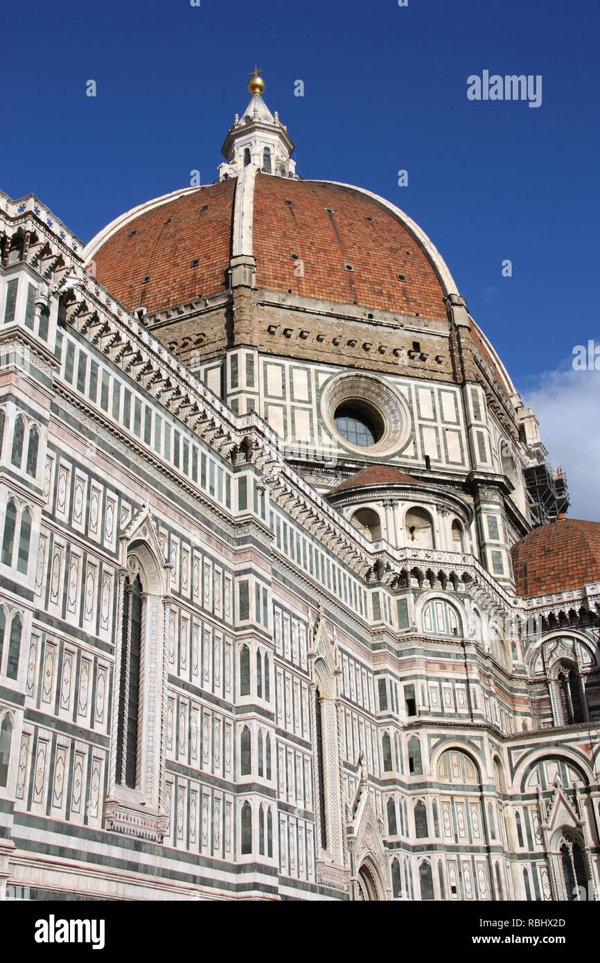 Florence, Italy - Cathedral dome. Old religious landmark of Tuscany ...