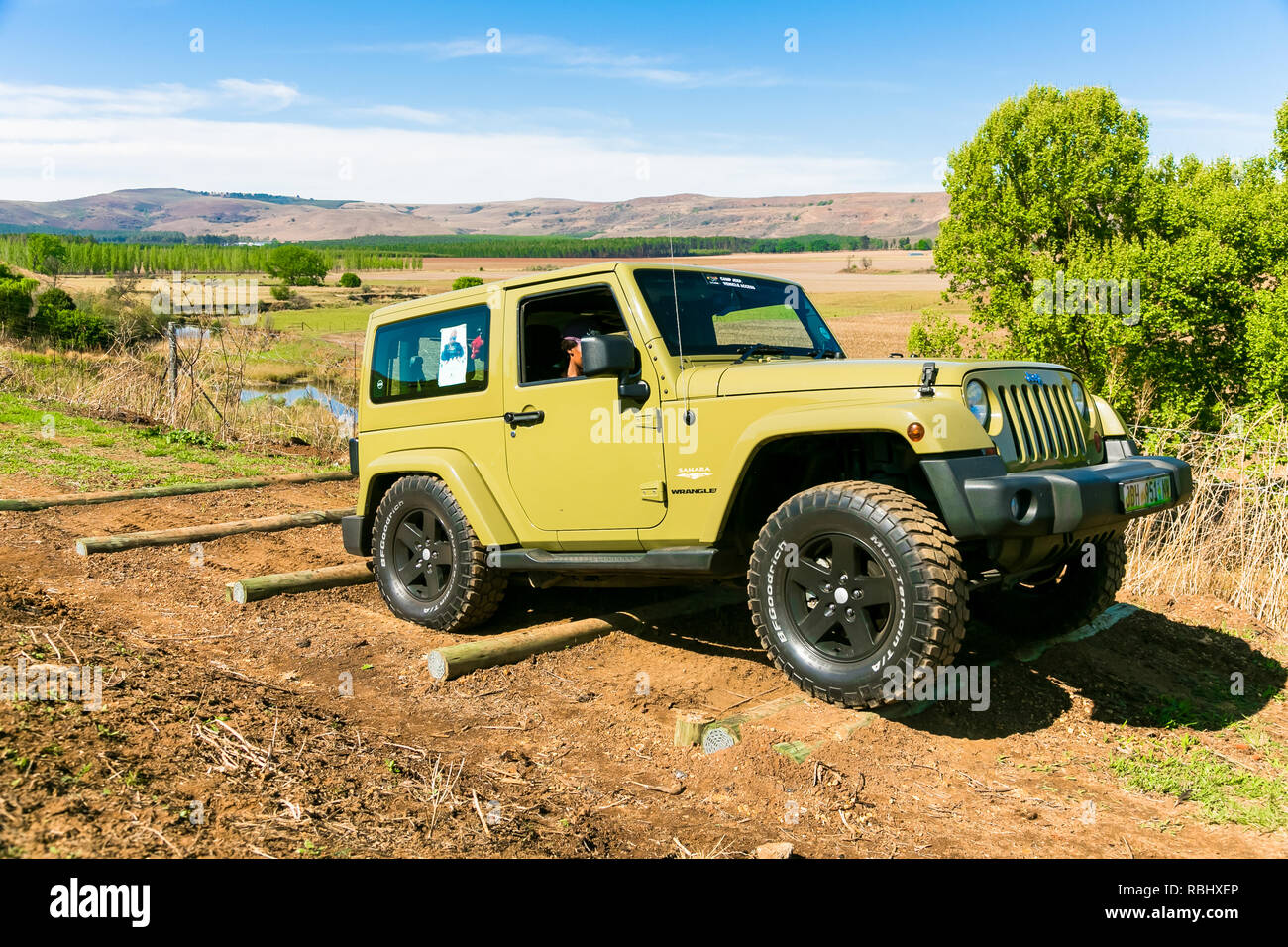 Harrismith, South Africa - October 02 2015: 4x4 Obstacle Driver ...