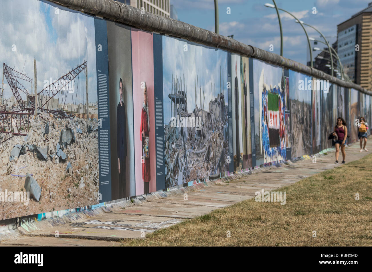 Berlin, Germany - among the many notable landmarks of Berlin, the Wall ...