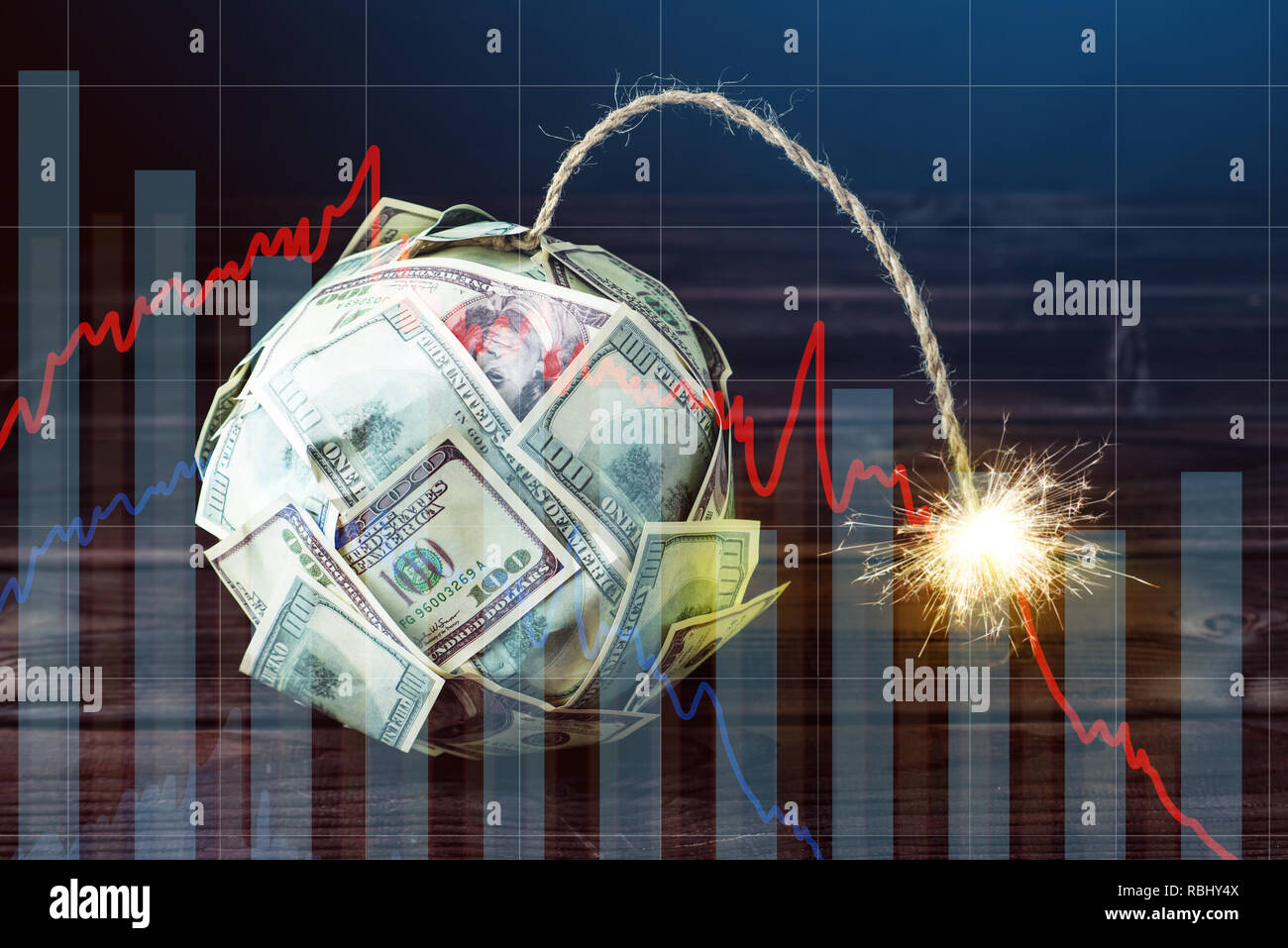 Explosive loss of inflation hi-res stock photography and images - Alamy