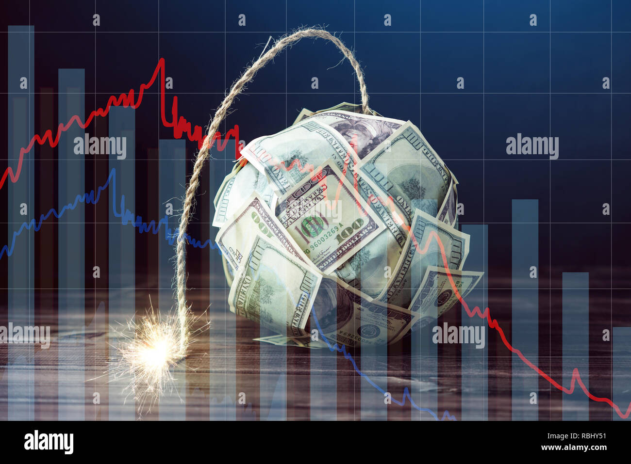 Data bank explosion hi-res stock photography and images - Alamy