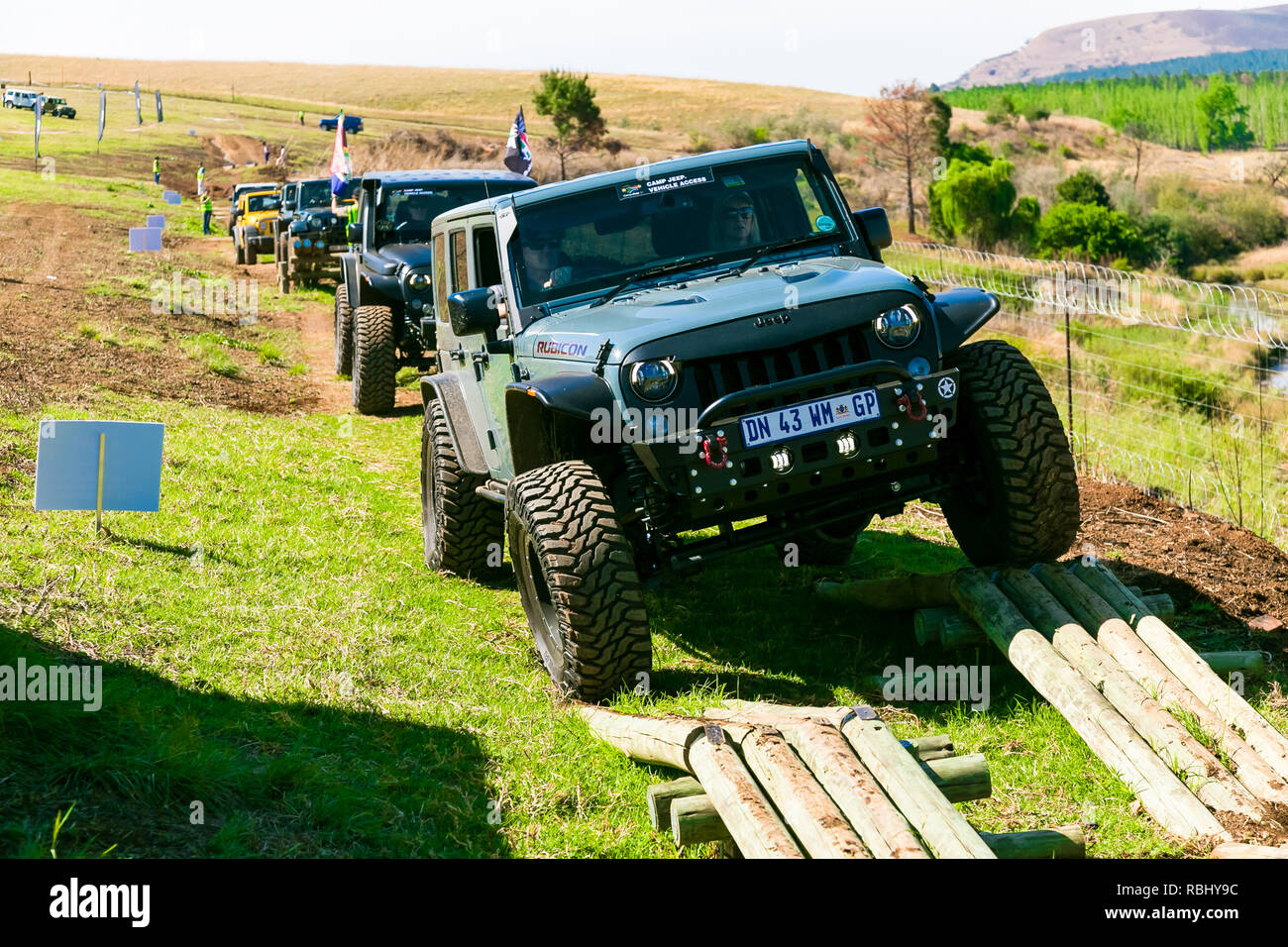 Harrismith, South Africa - October 02 2015: 4x4 Obstacle Driver ...