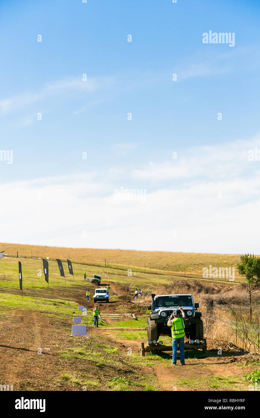 Harrismith, South Africa - October 02 2015: 4x4 Obstacle Driver ...