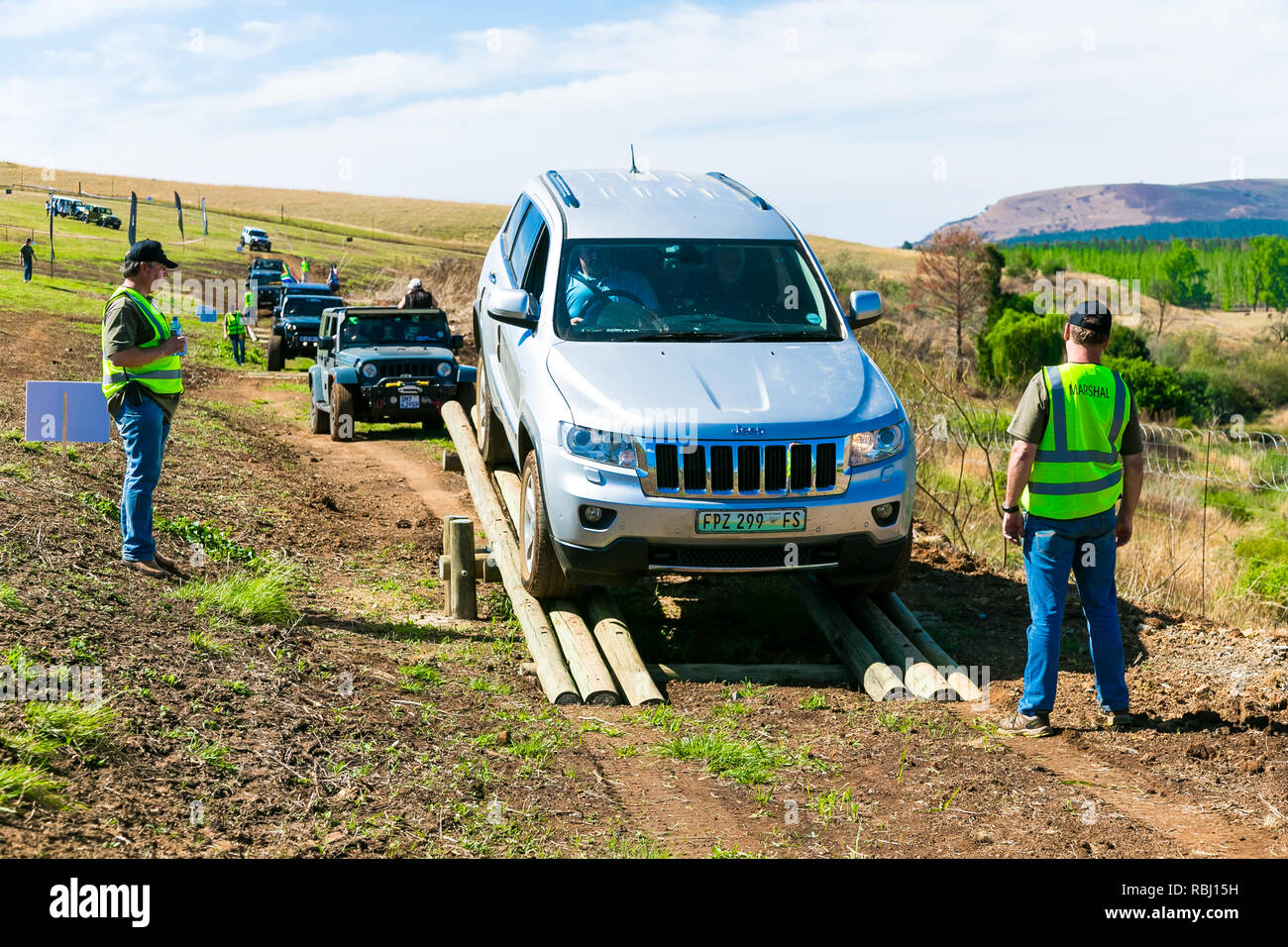 Harrismith, South Africa - October 02 2015: 4x4 Obstacle Driver ...
