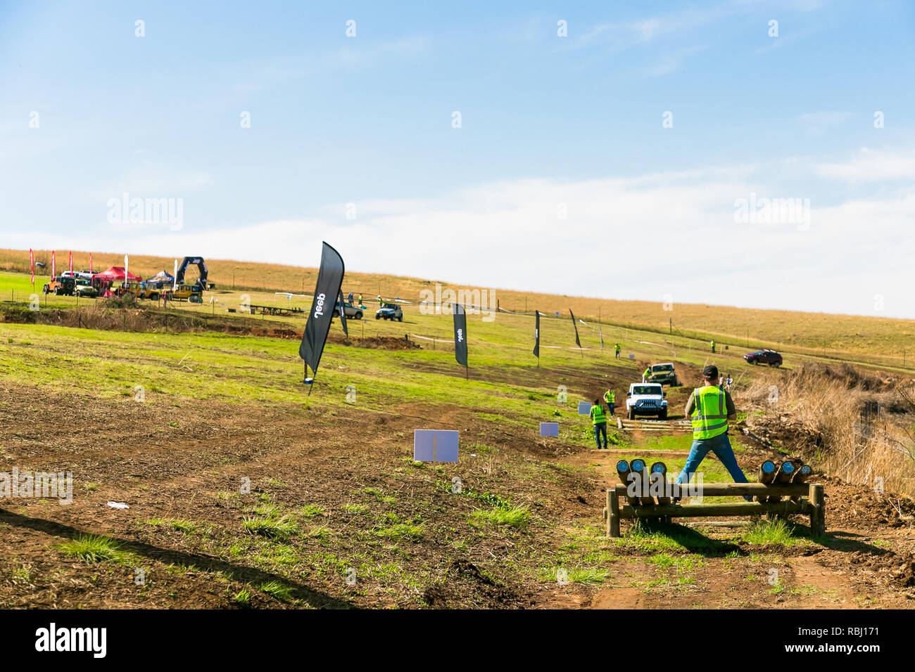 Harrismith, South Africa - October 02 2015: 4x4 Obstacle Driver ...