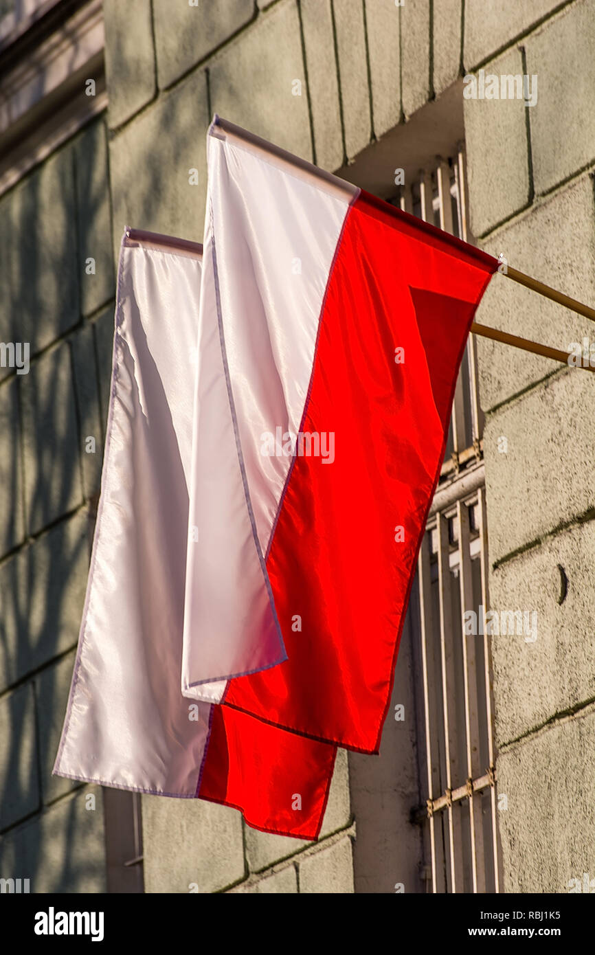 Flag polish flag hi-res stock photography and images - Alamy