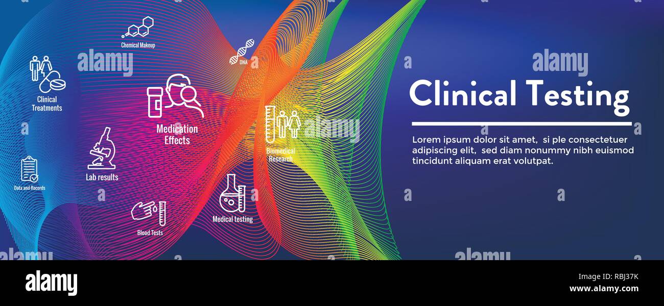 Clinical Study Web Header -- Banner and Icon Set Stock Vector Image ...